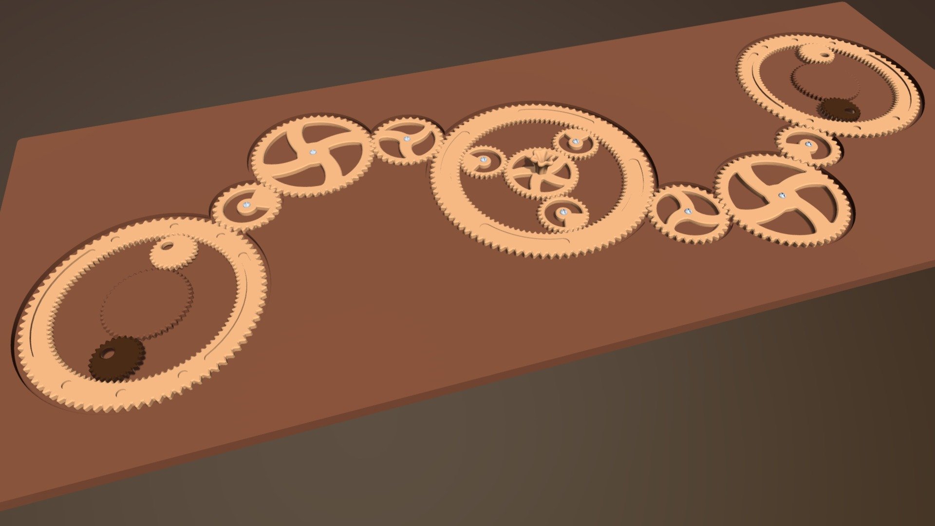 Gear desk / Стол с шестеренками - 3D model by MaRaT [898c051] - Sketchfab