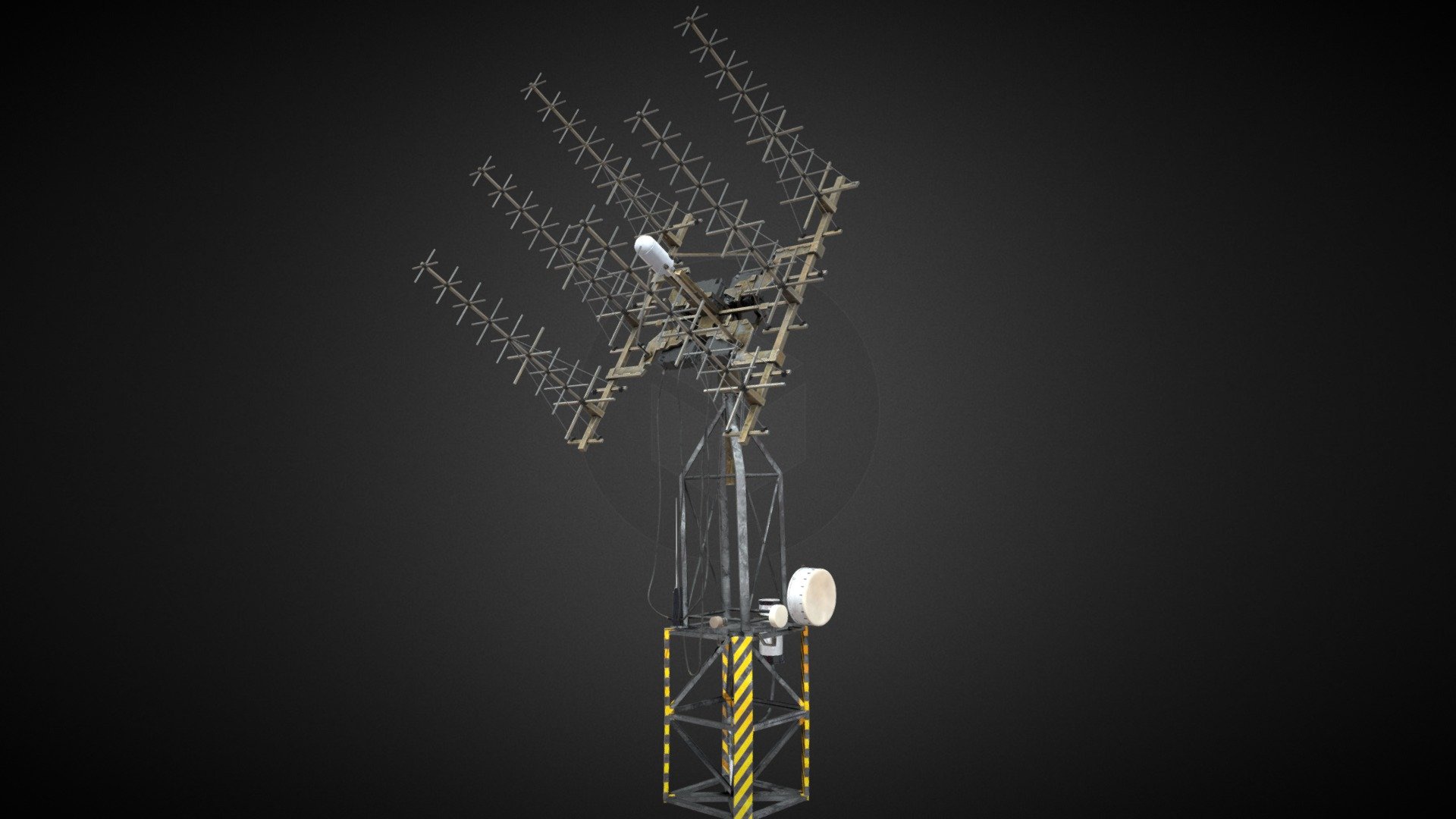 Radio_ Tower - 3D model by kourosh.archi [898e9c8] - Sketchfab