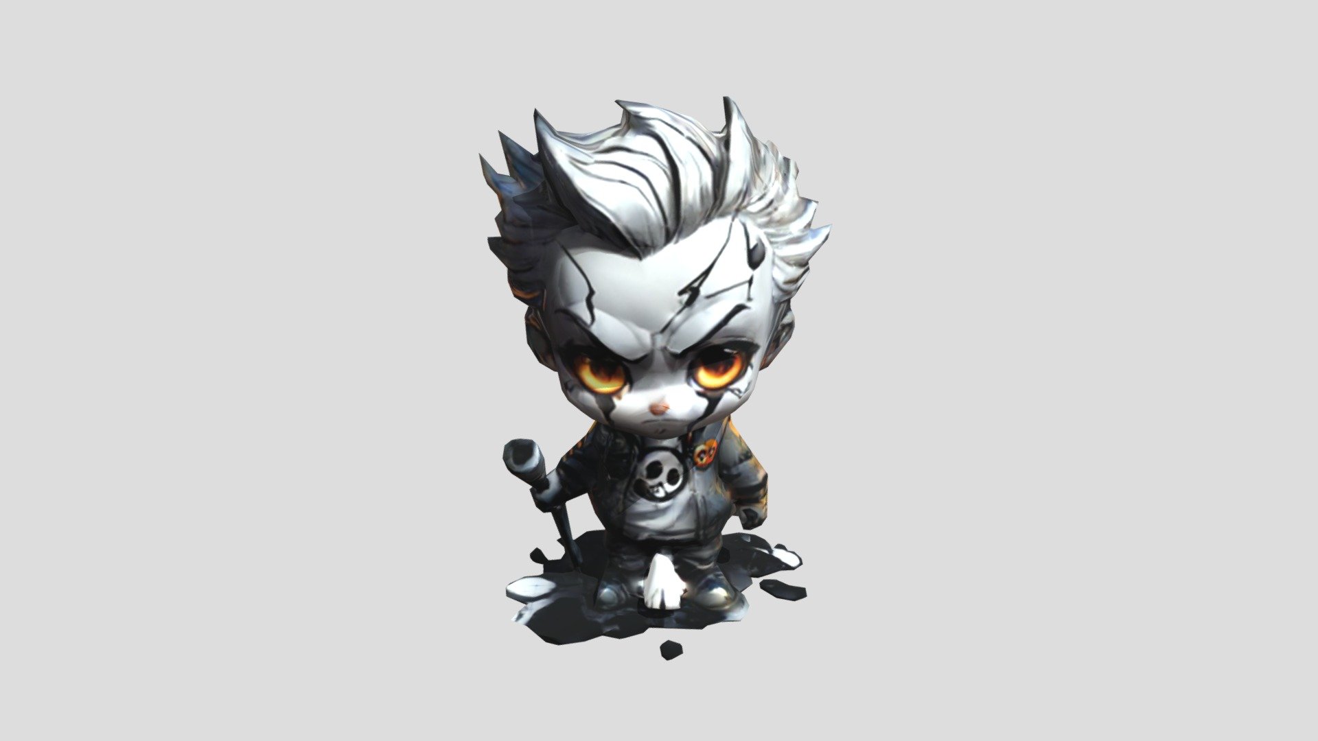 Villainous Animated Character with Large Eyes - Download Free 3D model ...