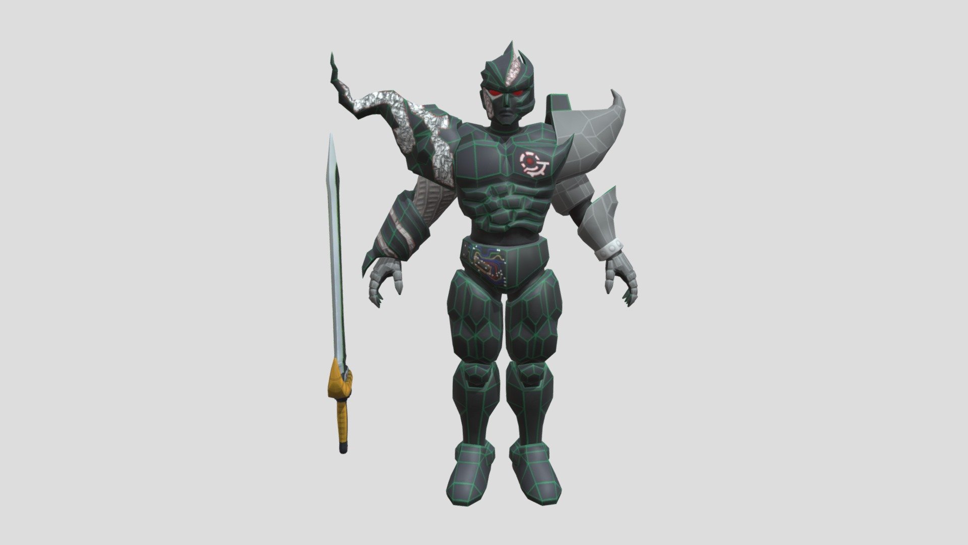 Cyborg Ecliptor - Power Rangers - Download Free 3D model by grantb833 ...