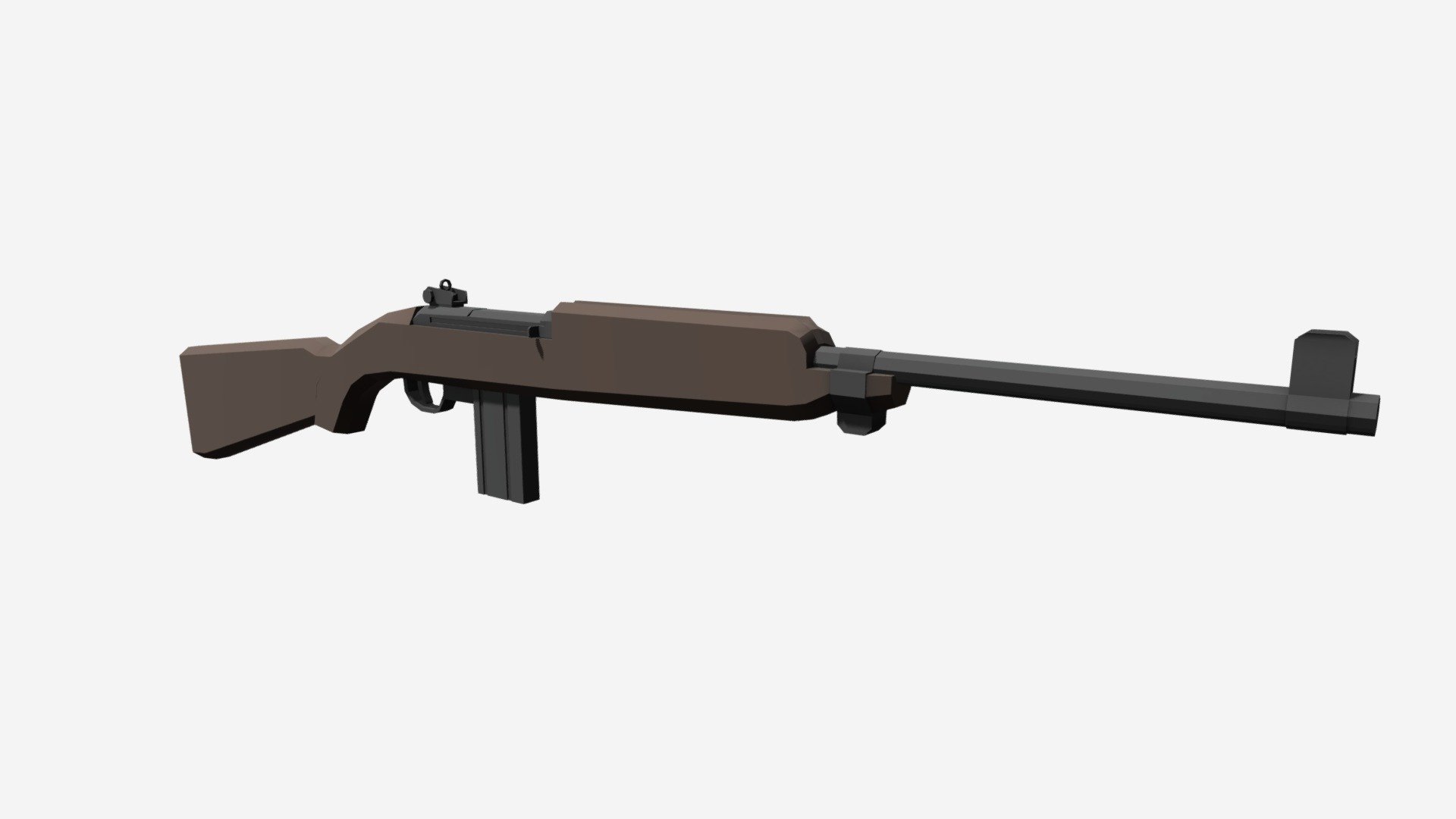 Low Poly M1 Carbine - 3D model by samanthacford [899211b] - Sketchfab