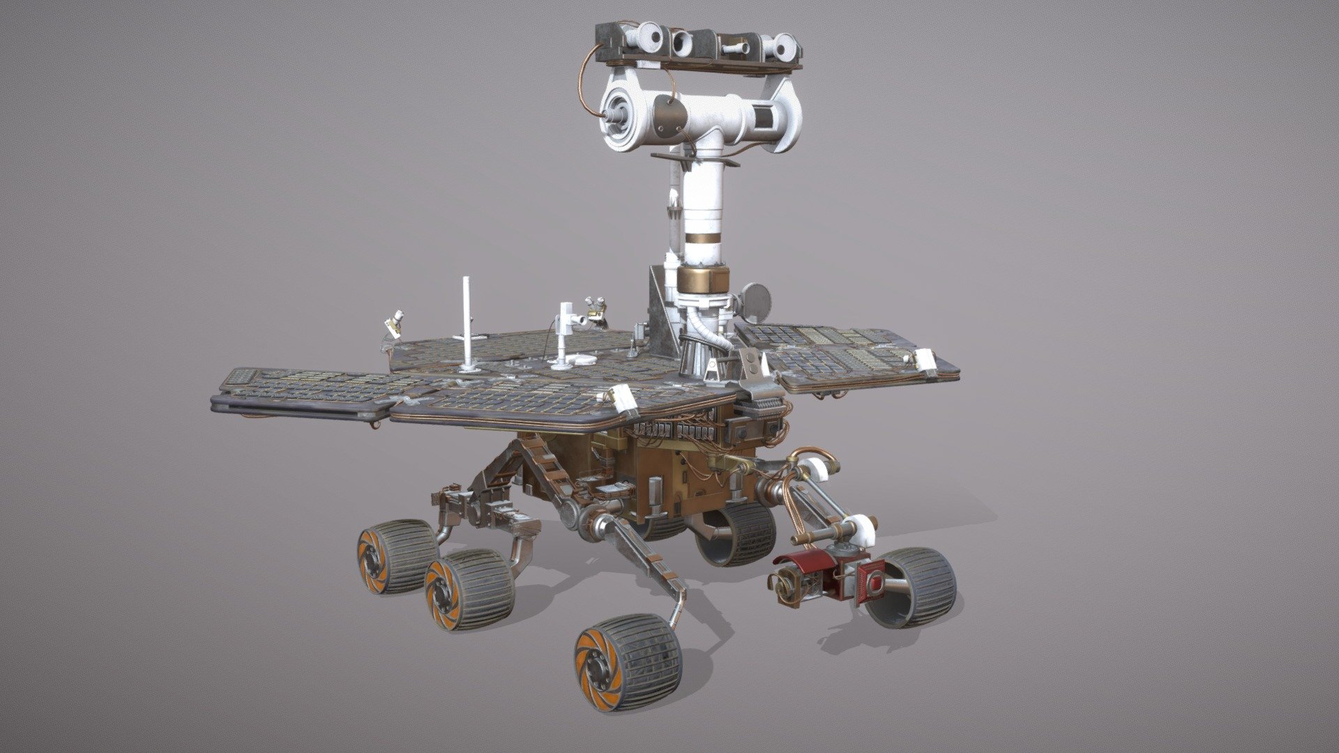 Mars Rover - Spirit - 3D model by joren.arens [8993a76] - Sketchfab
