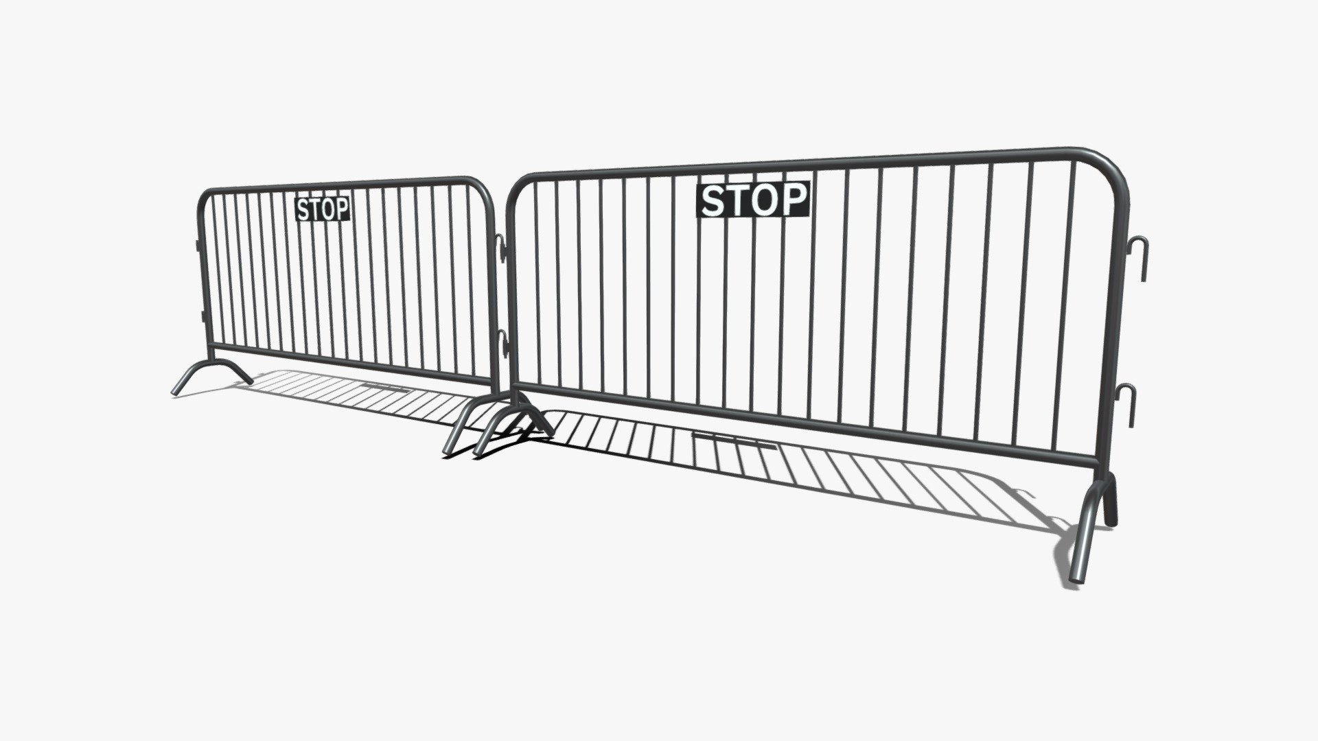 Metal Barrier - Download Free 3D model by RM3DB [89941ac] - Sketchfab