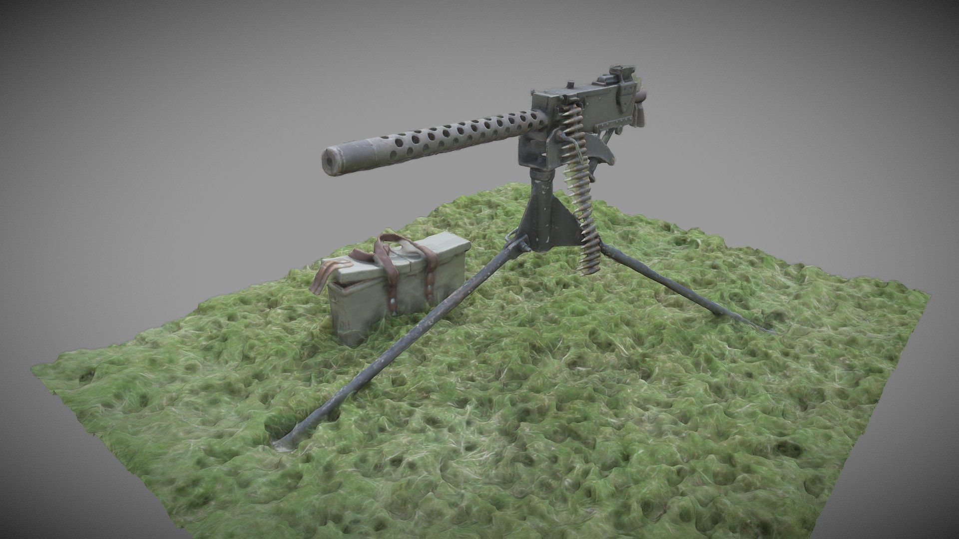 Browning Machine Gun - 3D model by Jan_Nevrkla [8994446] - Sketchfab