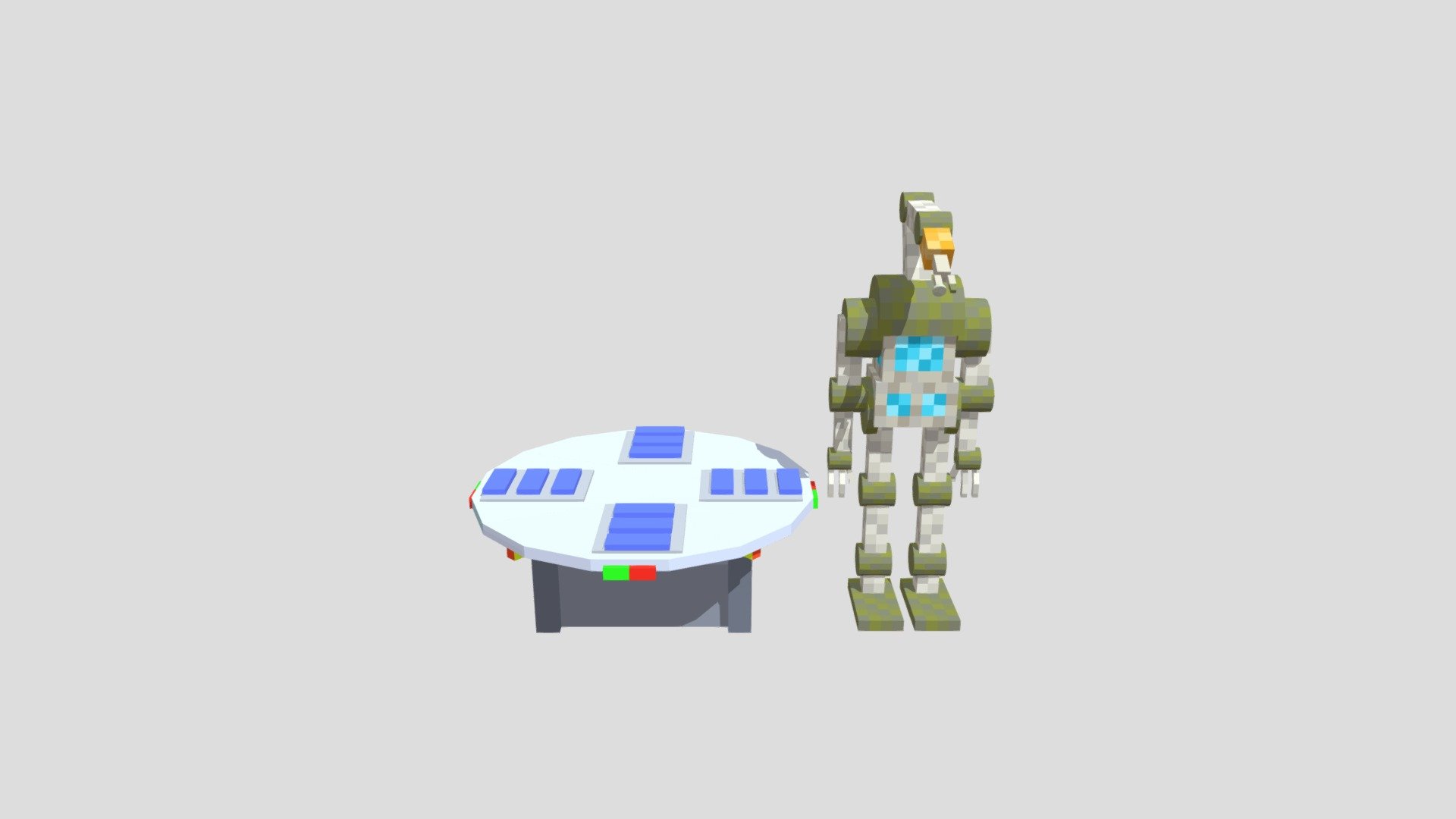Robot and Work Table - Download Free 3D model by mamickabee [8994658 ...