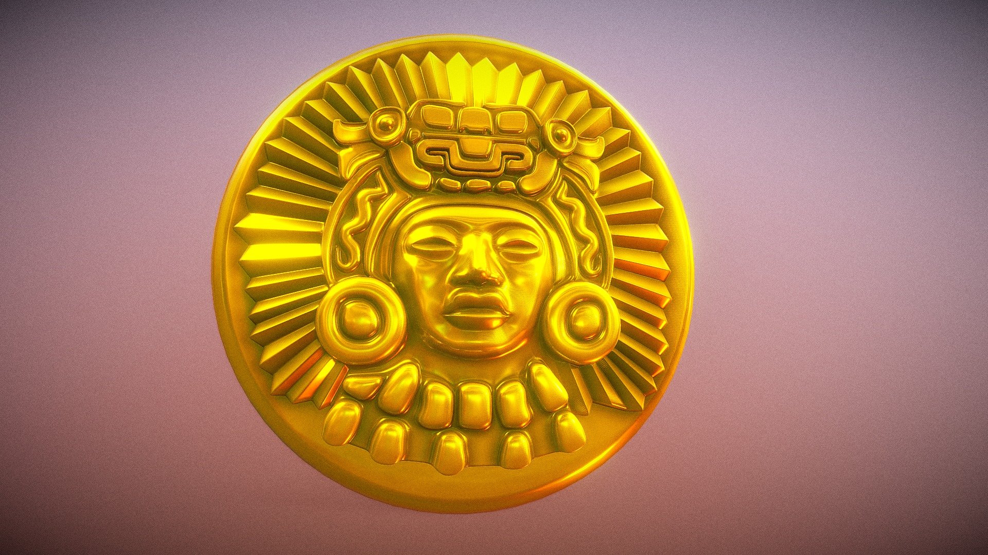 Aztec_gold_face - 3D model by pinotoon [89954dd] - Sketchfab