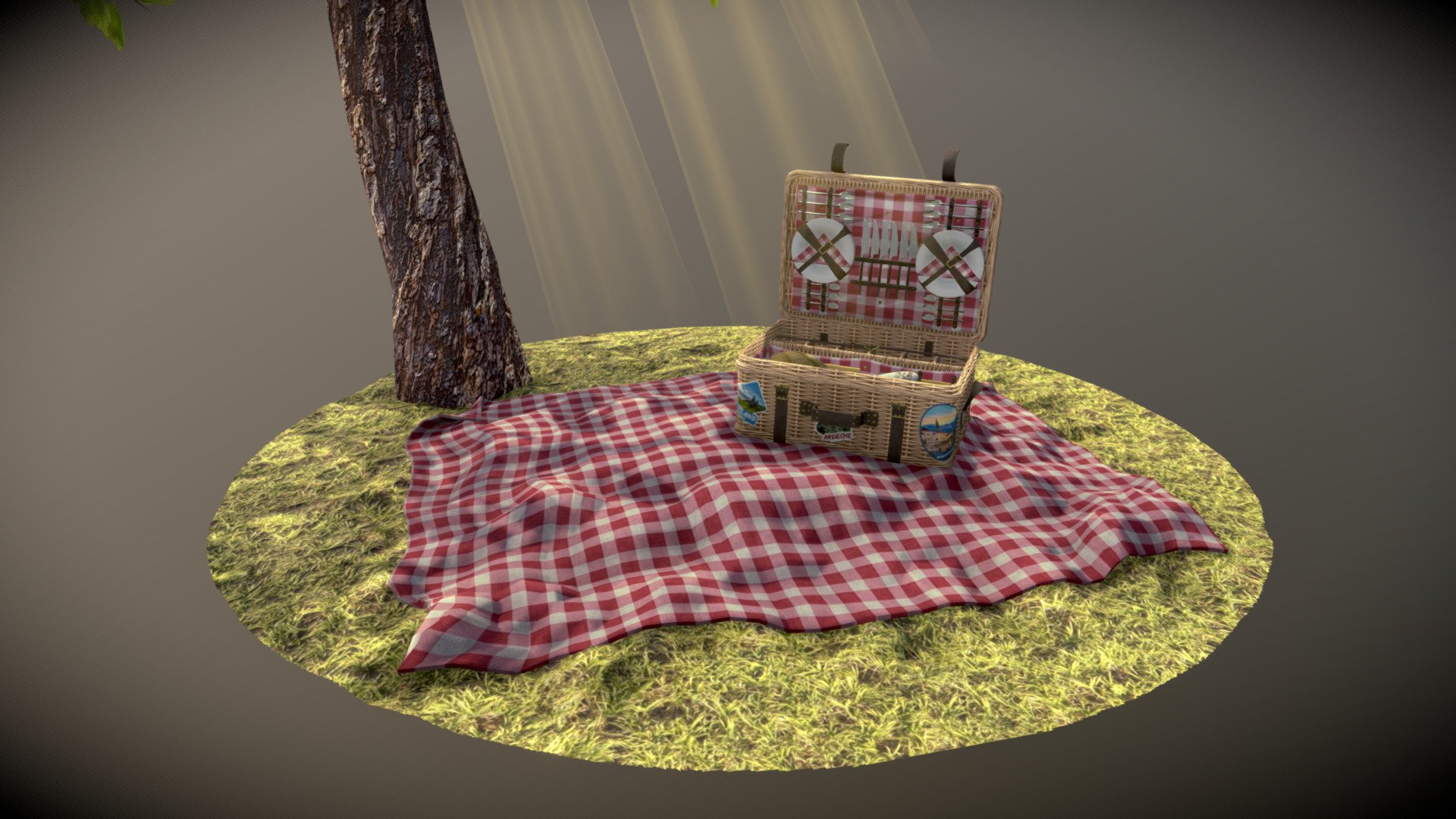 Picnic time ! - 3D model by kuckbert [89957c3] - Sketchfab