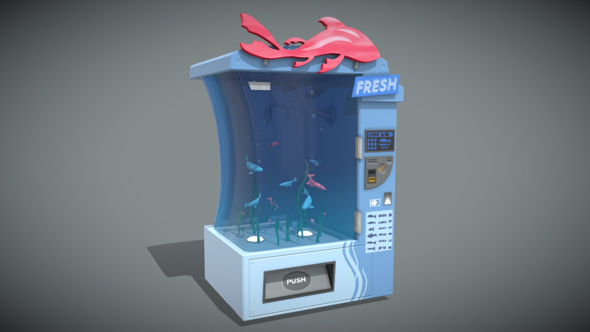Art test - Fish Vending Machine - 3D model by h_paul [8997889] - Sketchfab
