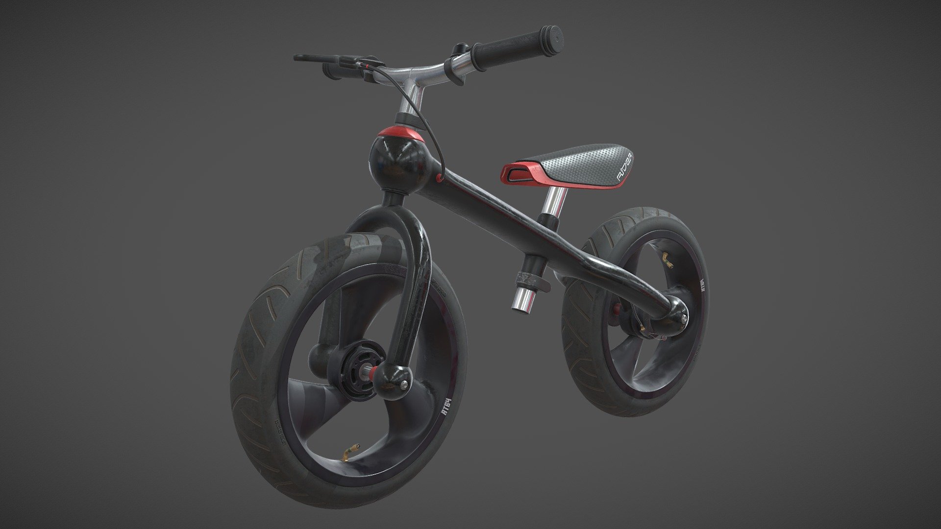 Balance bike - 3D model by akhil saluru (@akhil64) [89997f9] - Sketchfab