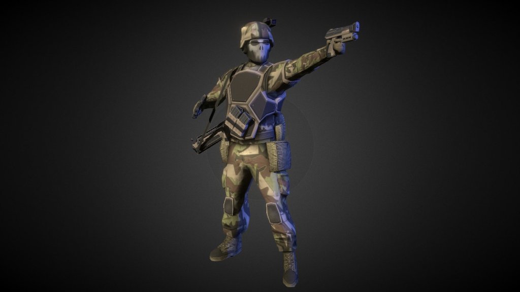 Airborne Elite - 3D model by Nev (@simonnevill) [8999f5d] - Sketchfab