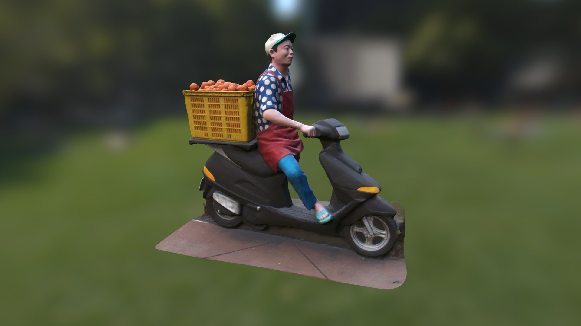 The Orange Man Sculpture - Ver.2 - Download Free 3D model by Epic ...