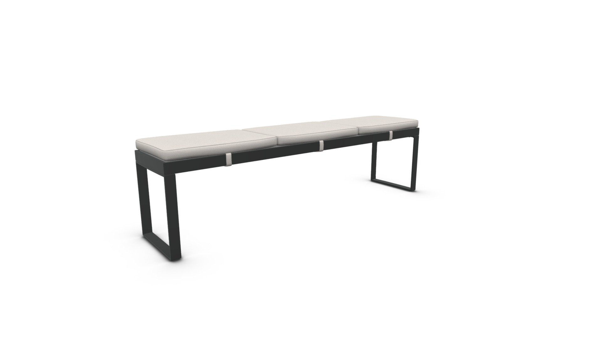 Catania 8 Seater Bench, Natural Grey - Download Free 3D model by MADE ...