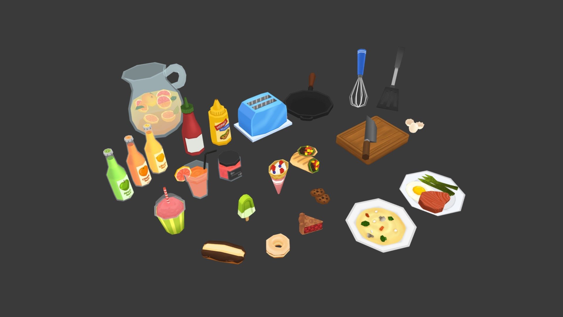 3D FOOD2 - 3D model by layerlab [89a2ff7] - Sketchfab
