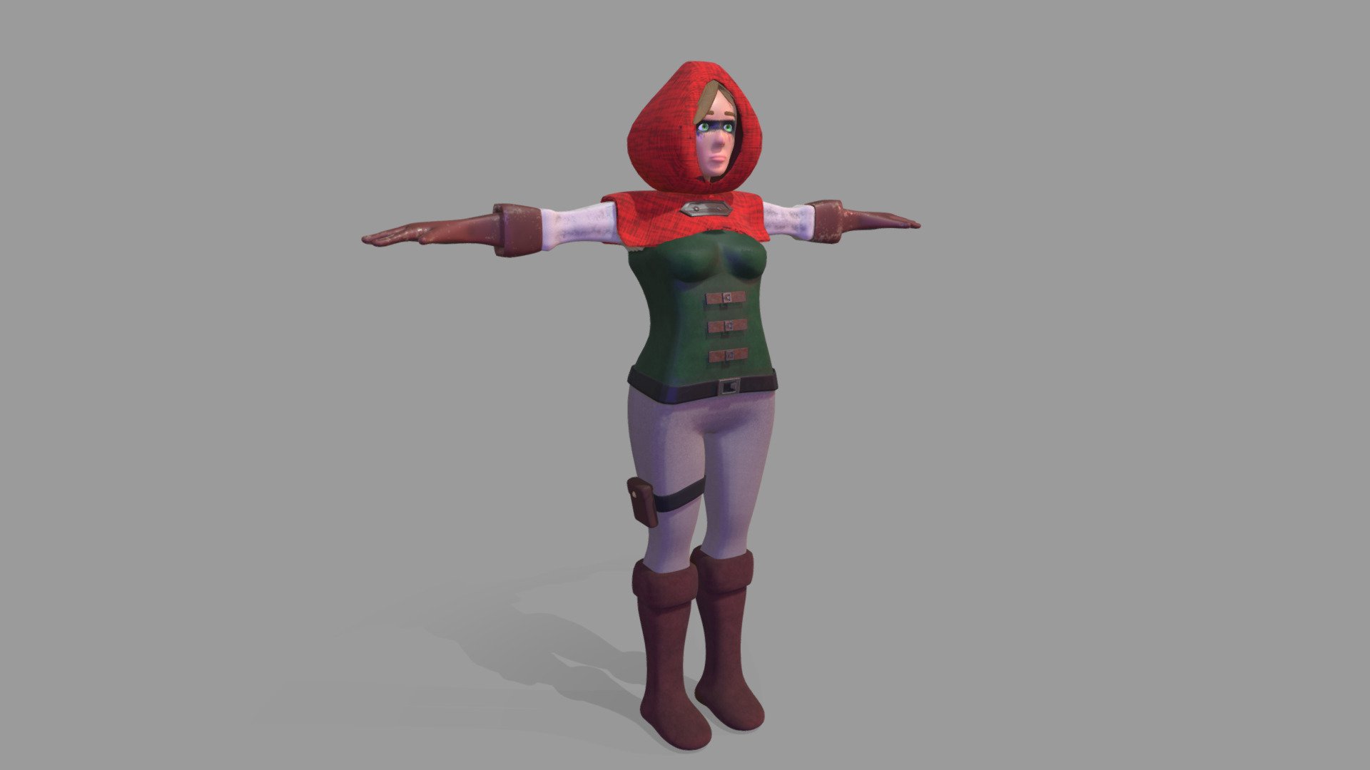 Red Riding Hood - 3D model by MoniqueSinclair [89a4181] - Sketchfab