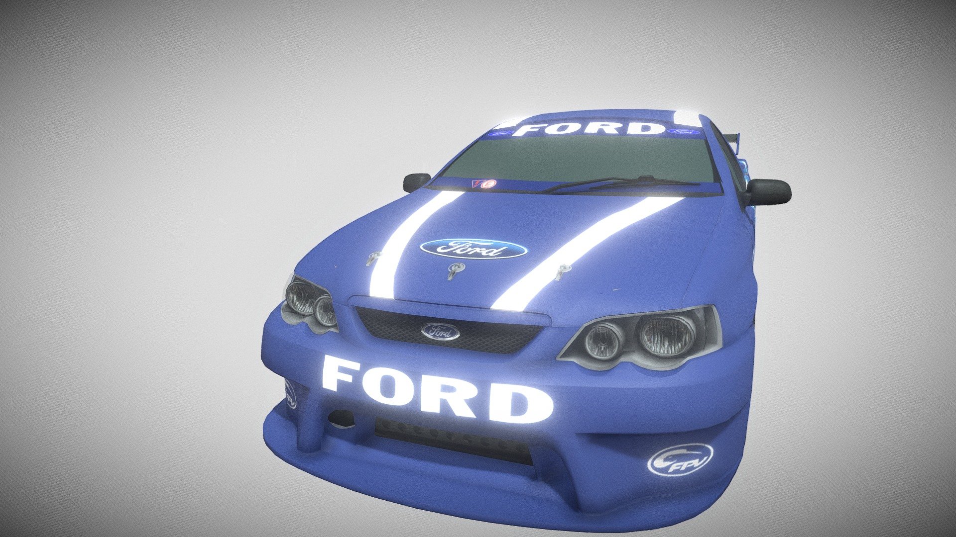 Ford Falcon Racing Ute - Download Free 3D model by JUSTGAME [89a4c20 ...