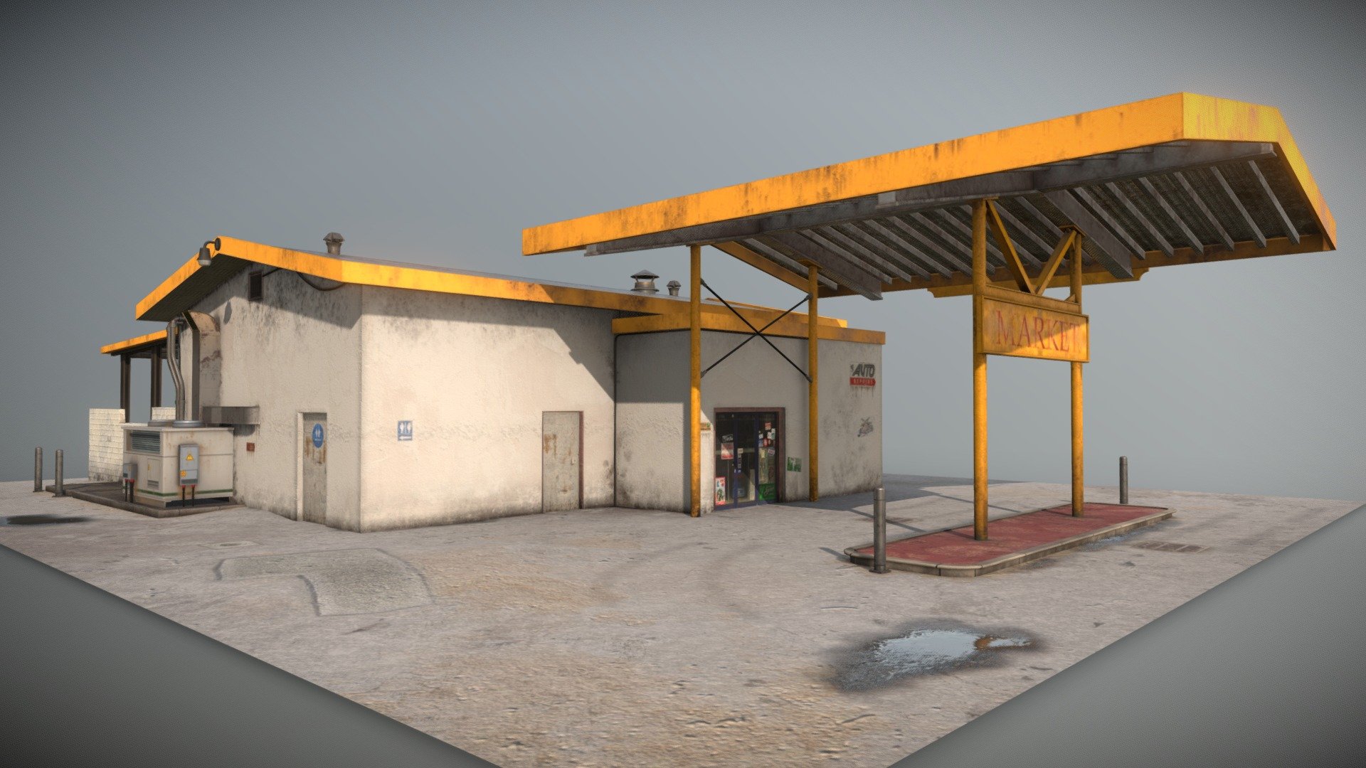 Gas Station - GTA V - Download Free 3D model by Islide [89a4c25 ...