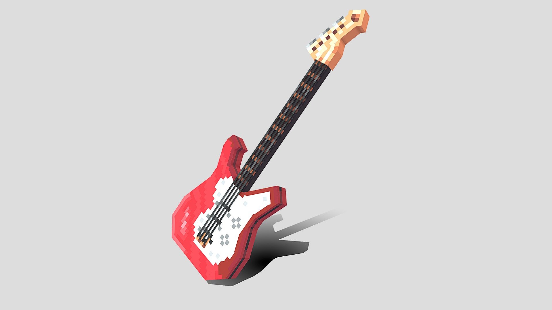Guitar - 3D model by Hongddi (@Hongddibro) [89a4d54] - Sketchfab
