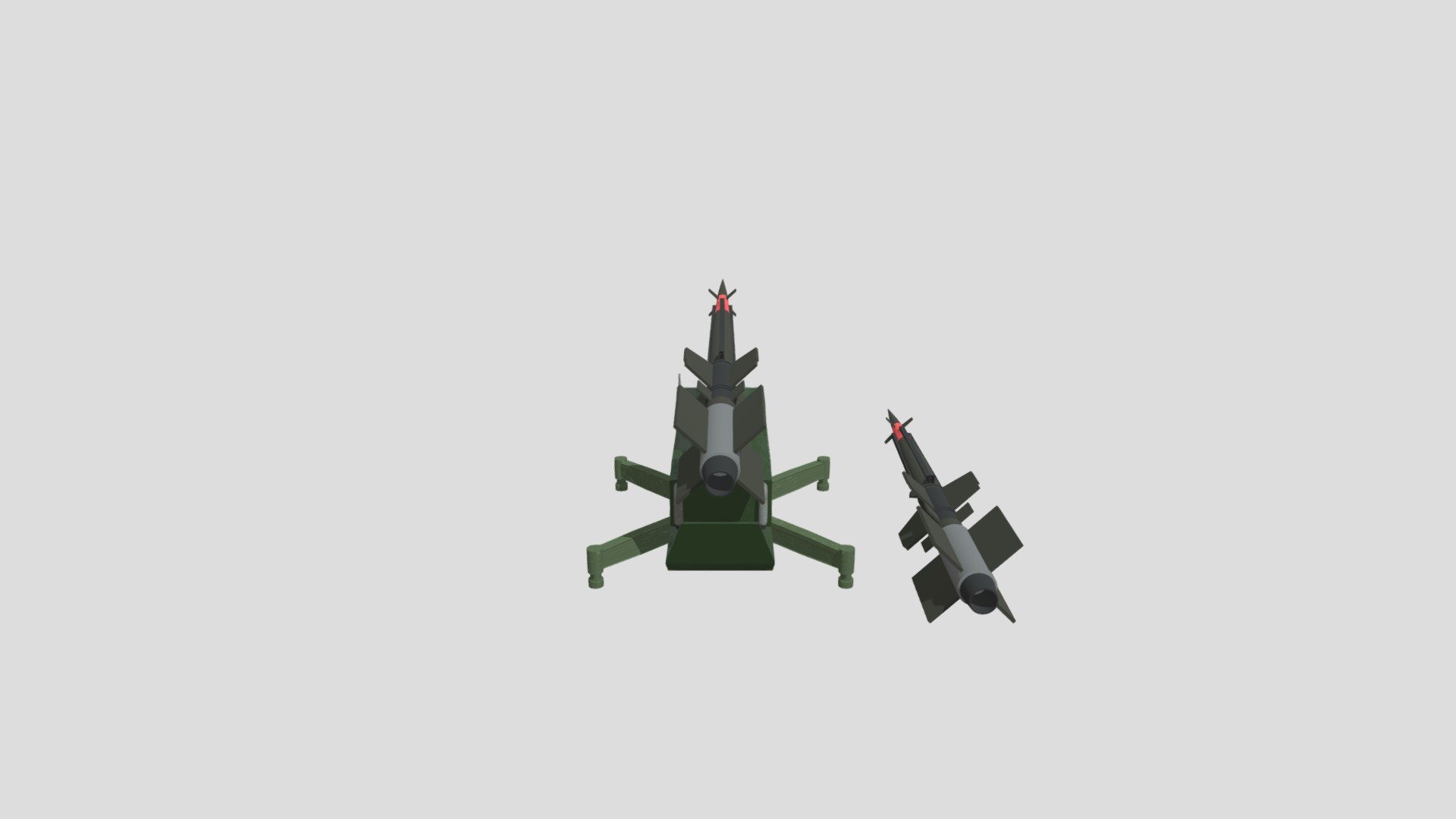 Simple Sam missile launcher (fictional) KA-10 - Download Free 3D model ...