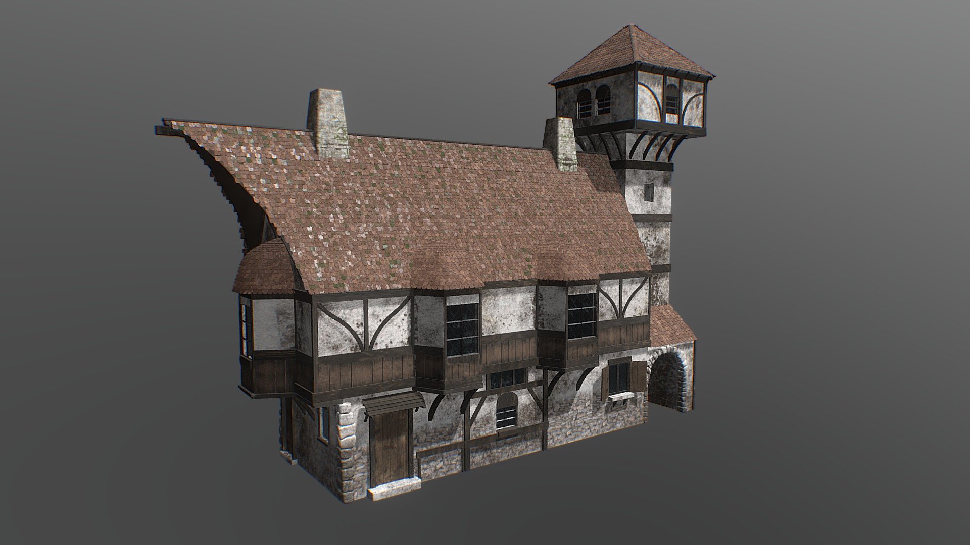 Medieval Mansion - Buy Royalty Free 3D model by Titouanvfx [89a90ea ...