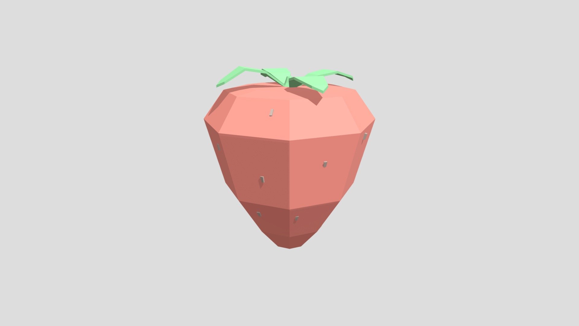 Strawberry from Poly by Google - 3D model by IronEqual (@ie-niels ...