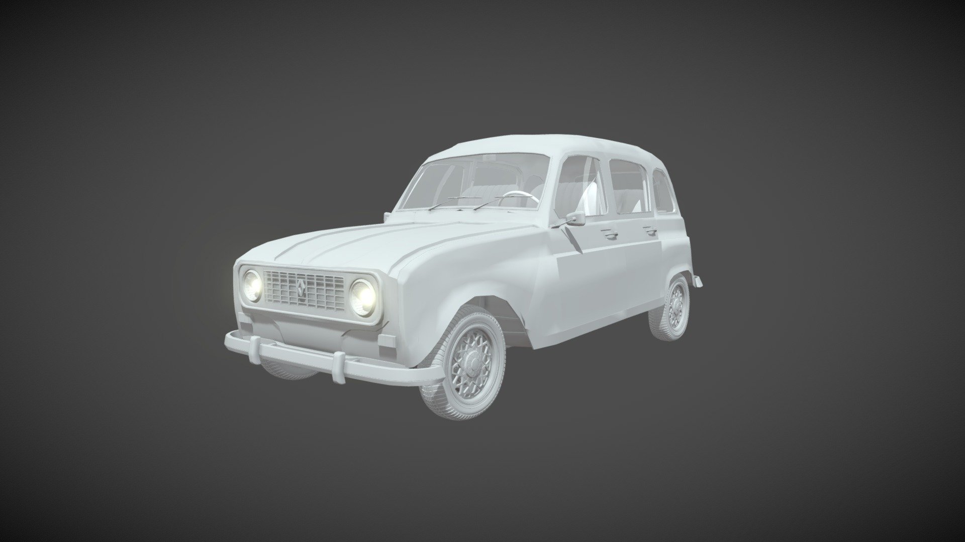 RENAULT 4L - Buy Royalty Free 3D model by CURA creation (@curacreation ...
