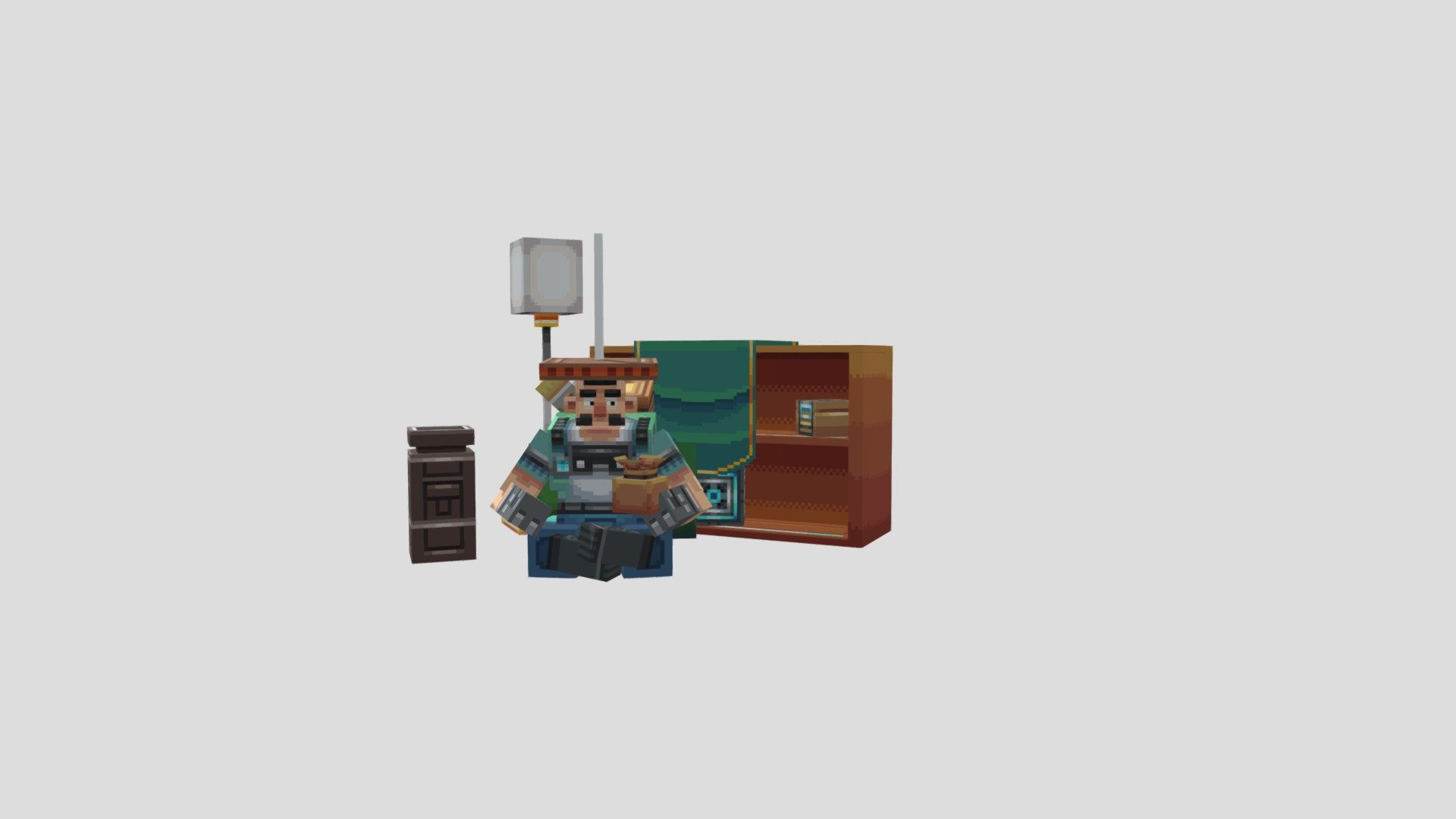 Minecraft Shop NPC - 3D model by StellarDev [89ae2d4] - Sketchfab