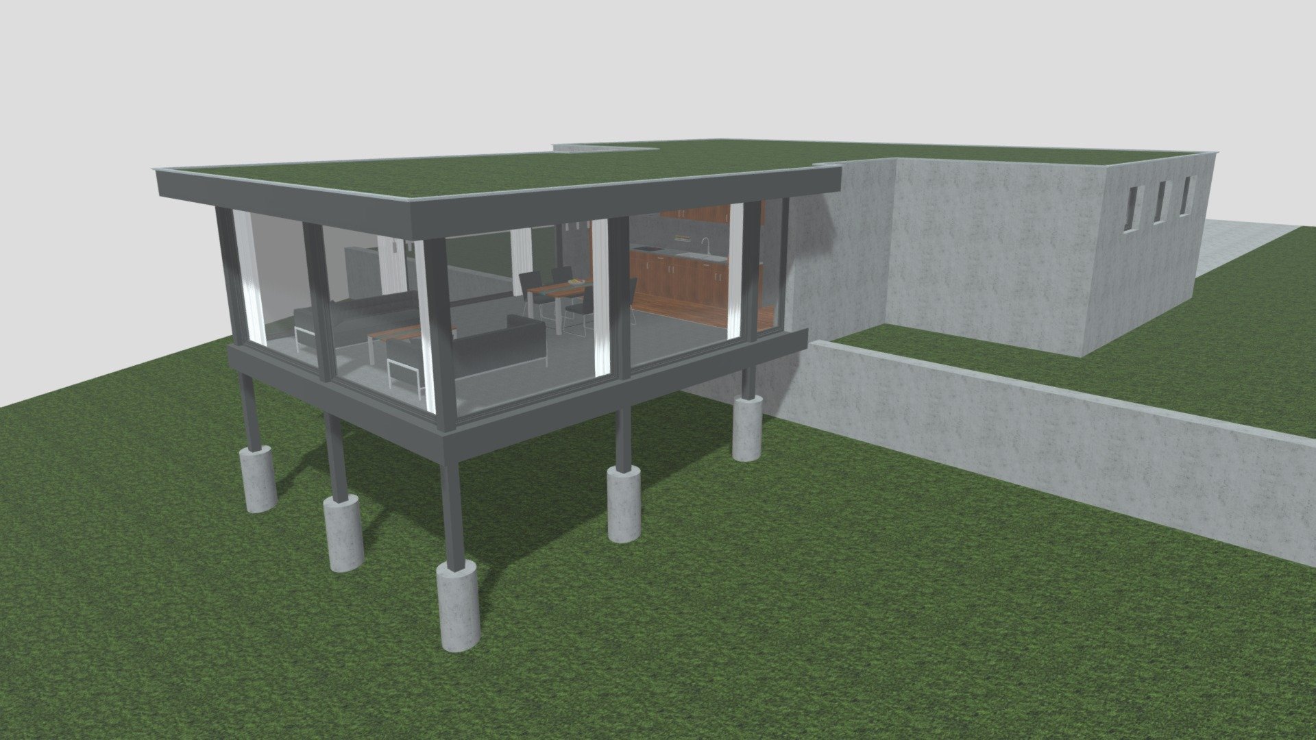Flat green roof - Download Free 3D model by MAJO (@MAJO_EIENDOM ...