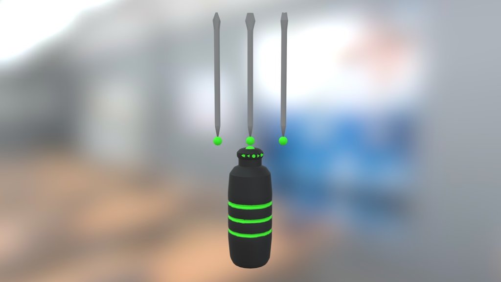 Futuristic Screwdriver - 3D model by Charlie Hopgood 3D Modelling ...