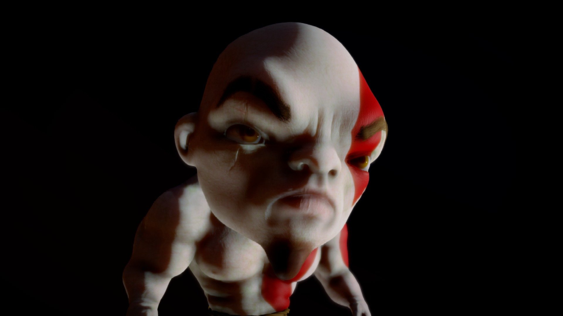 Kratos Walk Bobble - 3D model by Virtua Con (@virtuaCon) [89b3a63 ...