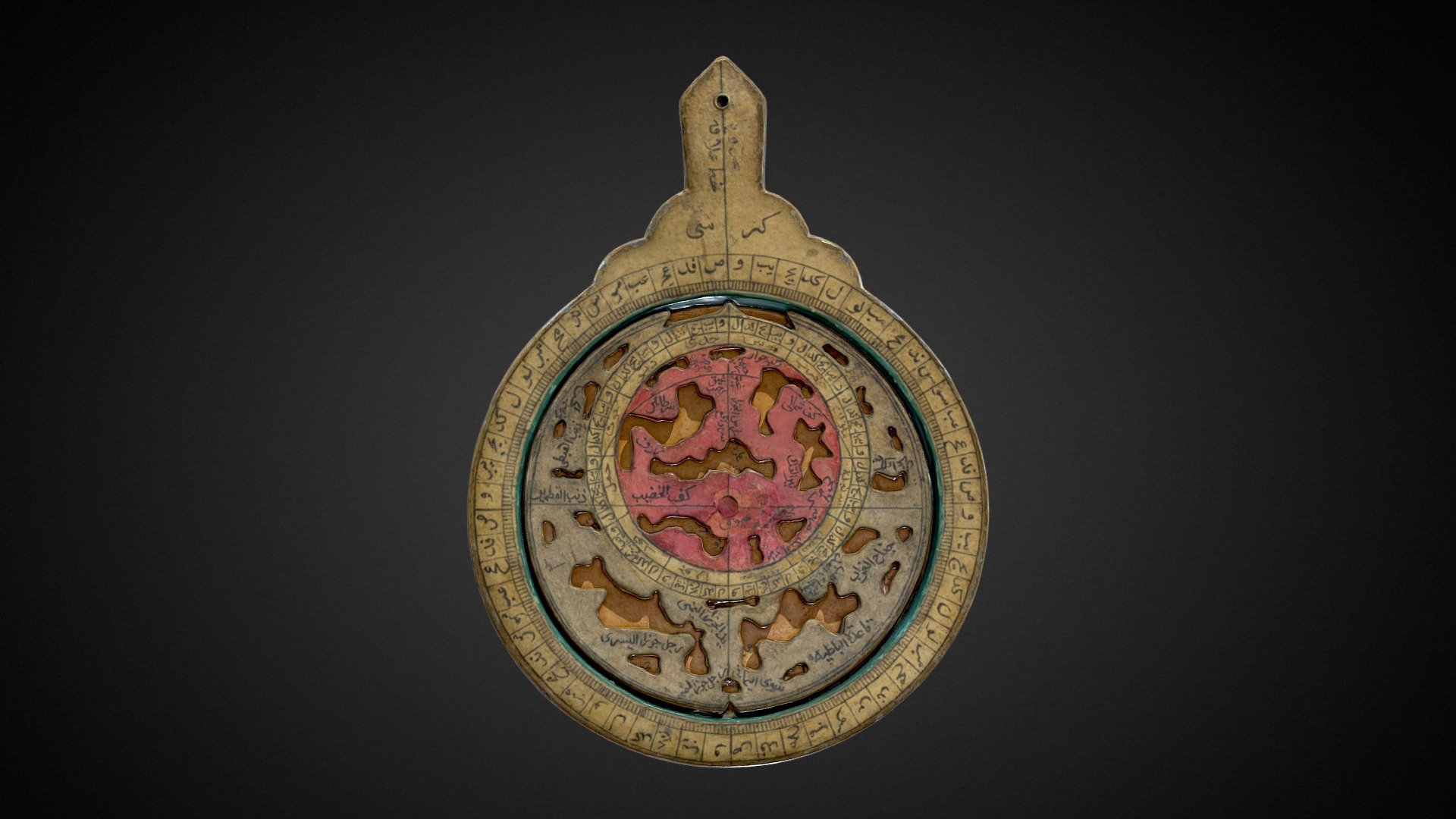 Planispheric Astrolabe - 3D model by Qatar Museums [89b41c9] - Sketchfab