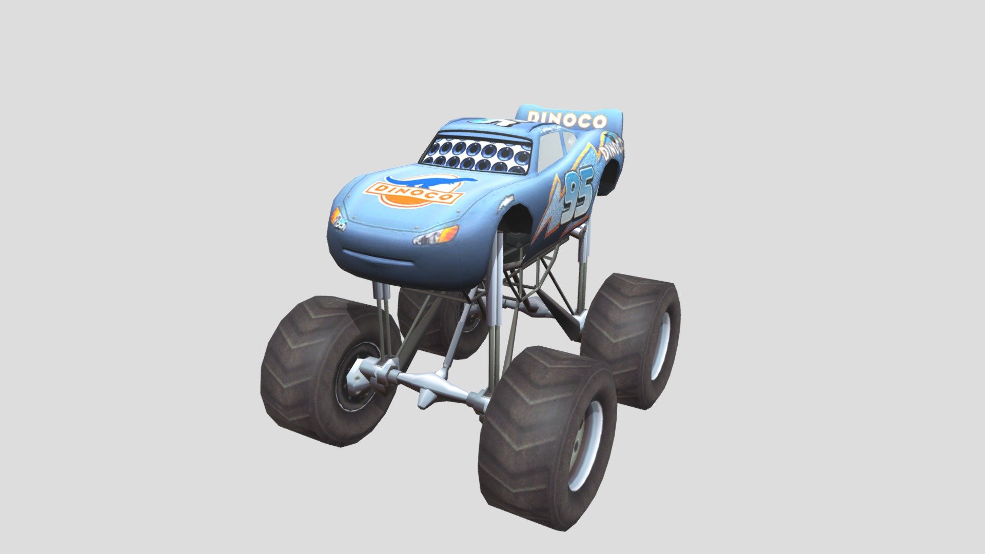 Monster Truck Dinoco Lightning McQueen (GCN) - Download Free 3D model ...