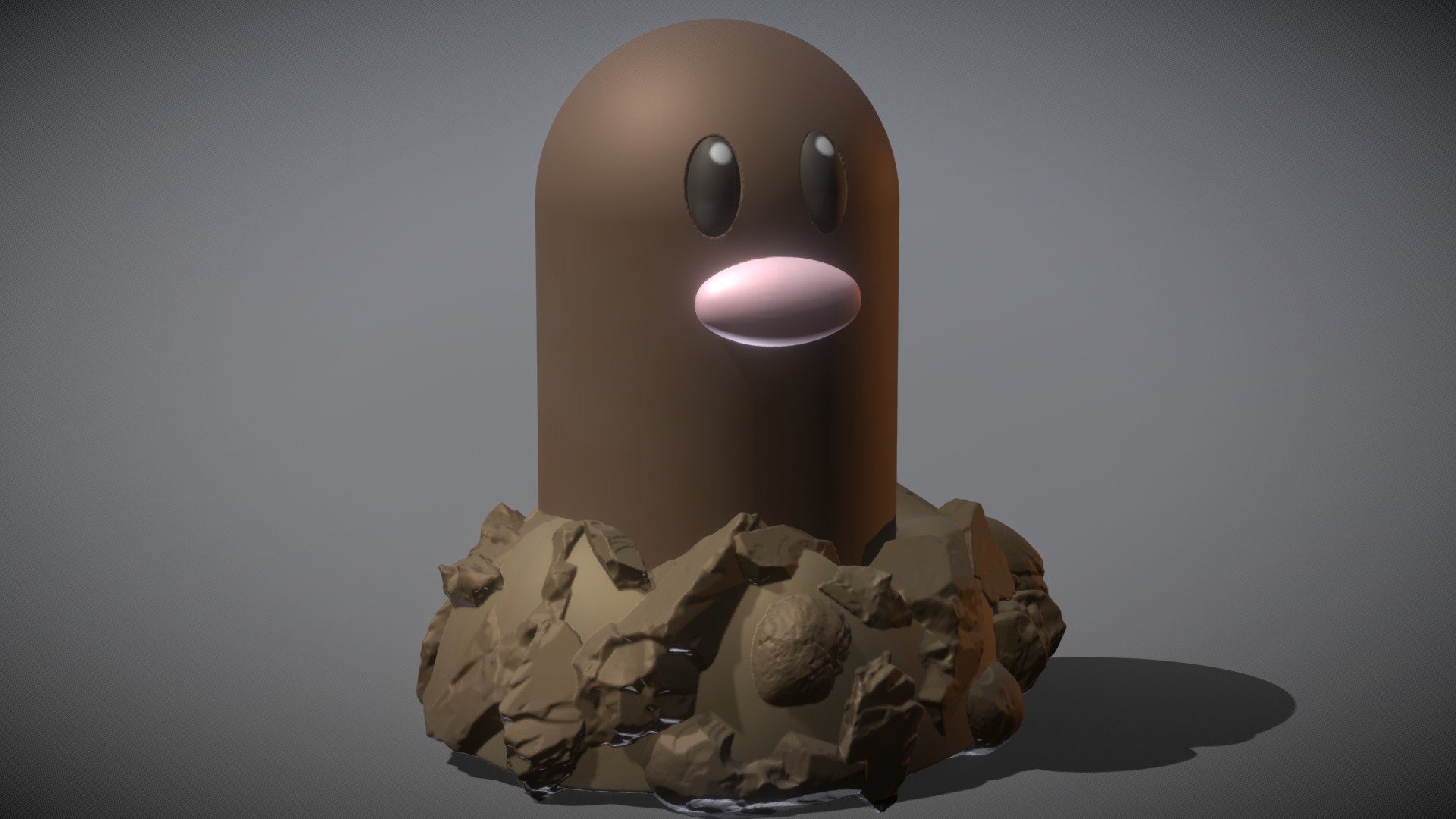 Diglett Pokemon - Download Free 3D model by urbanmasque [89b79d9] - Sketchfab