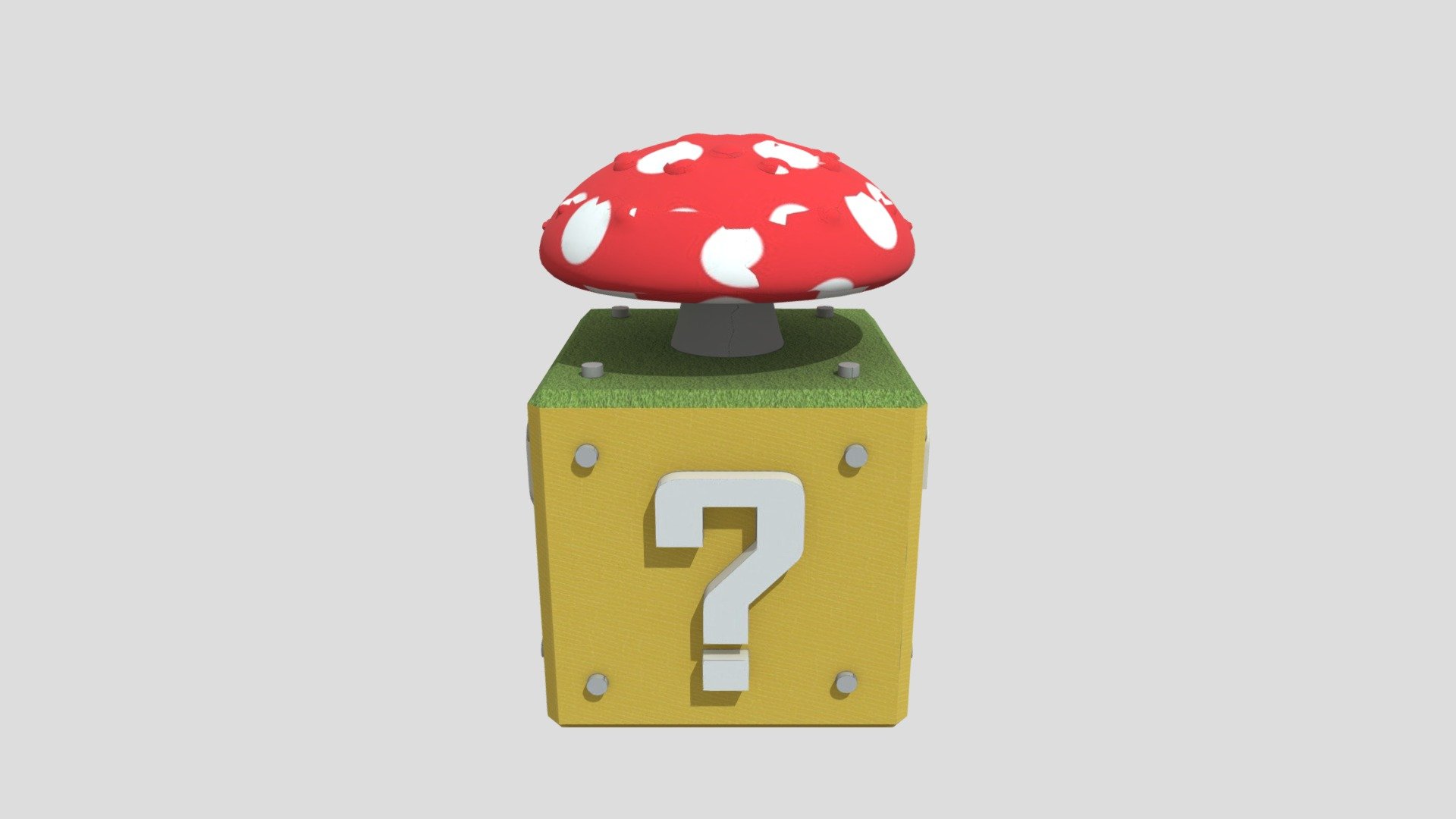 Mushroom Block - 3D model by sky404_ [89b7d0a] - Sketchfab