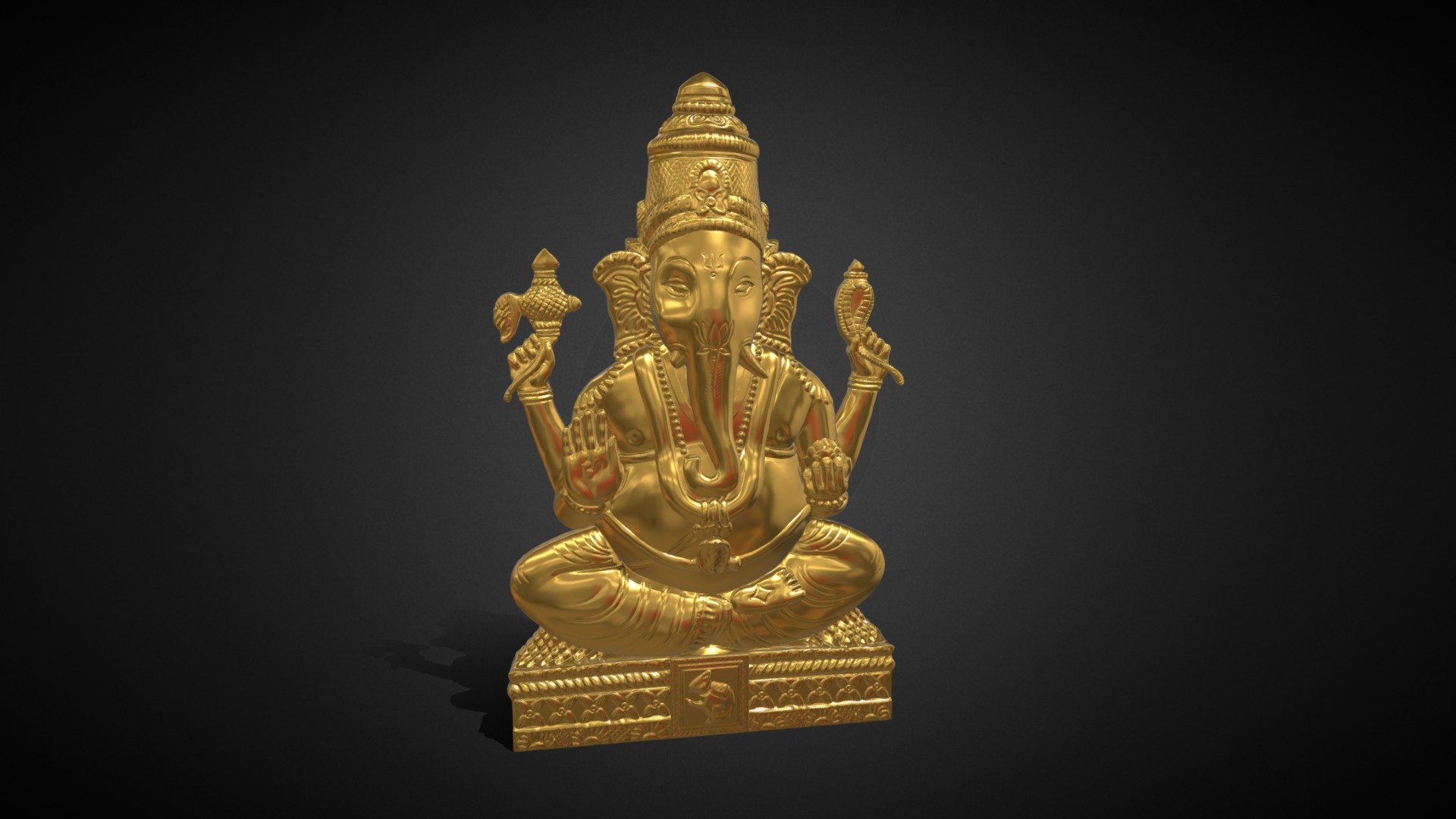 Ganesha Statue 3D Model - 3D model by Srinuart (@srinuartabcd) [89b8f5a ...