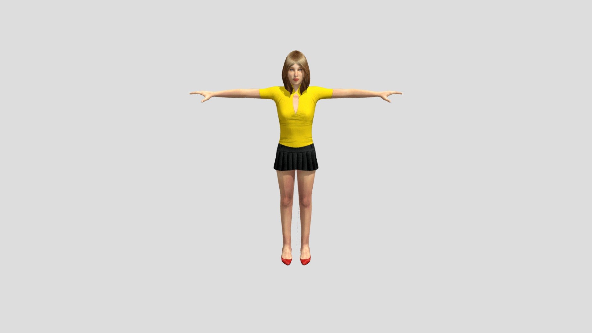 Fansy Female Unity - 3D model by BlendMaster3d [89b9f60] - Sketchfab
