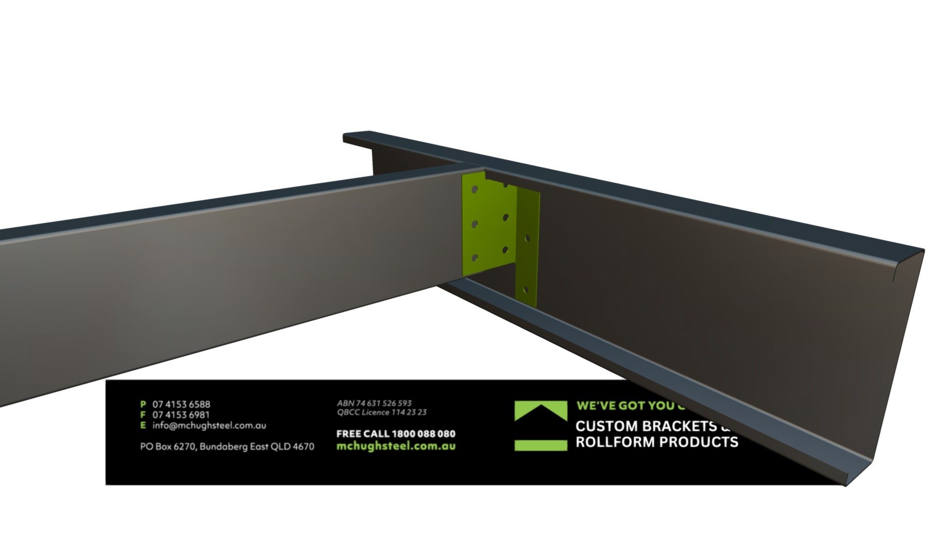 PGB350-250 Purlin Girt Bracket 350 to 250 - 3D model by mchughsteel ...