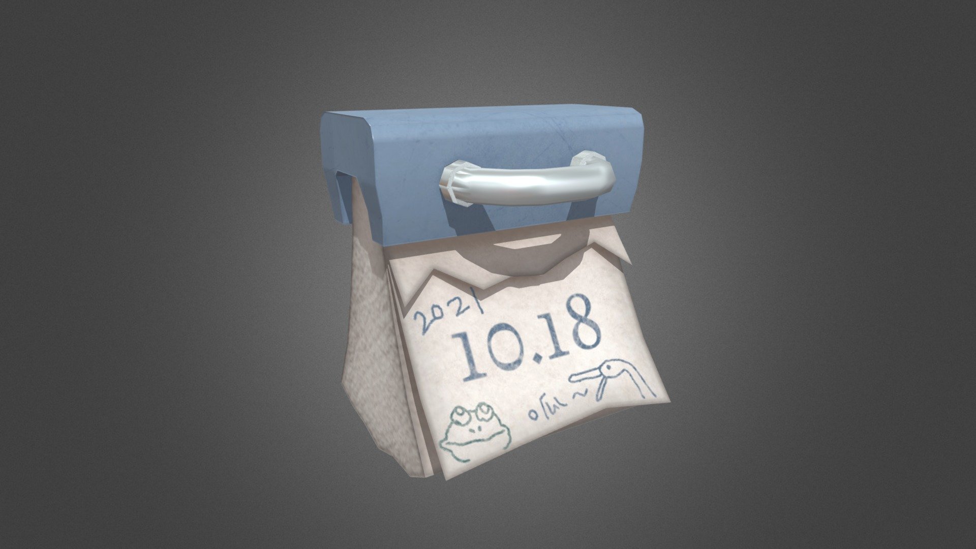 Calender_low - 3D model by yi906 [89bd8d0] - Sketchfab