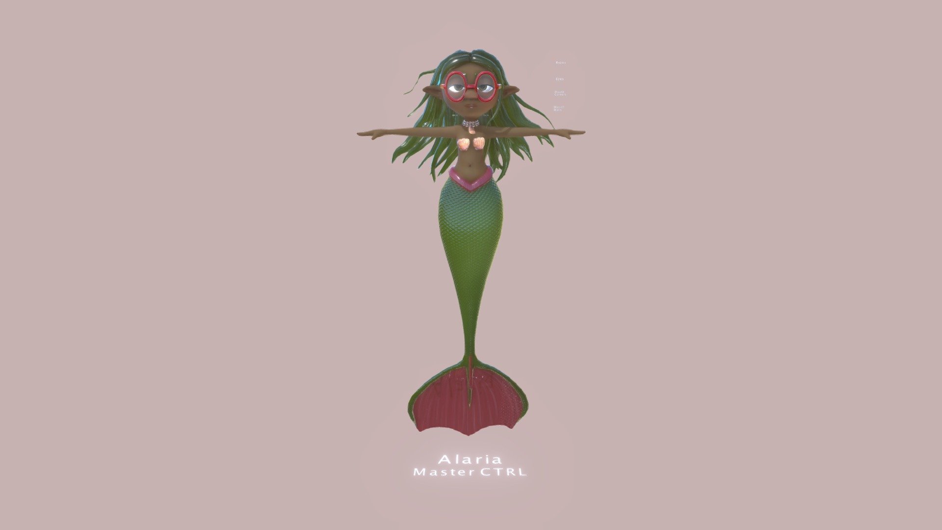 Alaria Mermaid Rig - Buy Royalty Free 3D model by marlopoly [89be53d ...