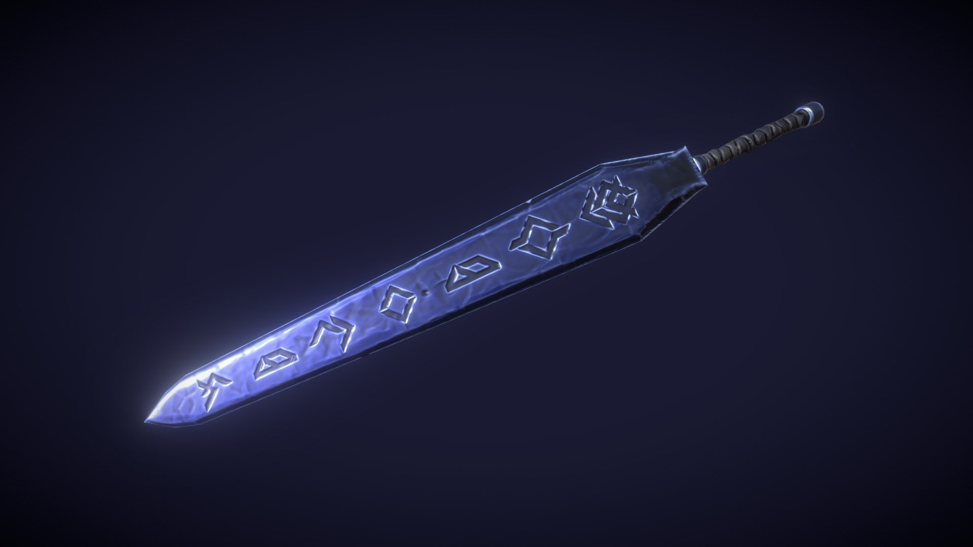 Rune Sword - 3D model by Rishaki (@rizthecrafter) [89c06bc] - Sketchfab