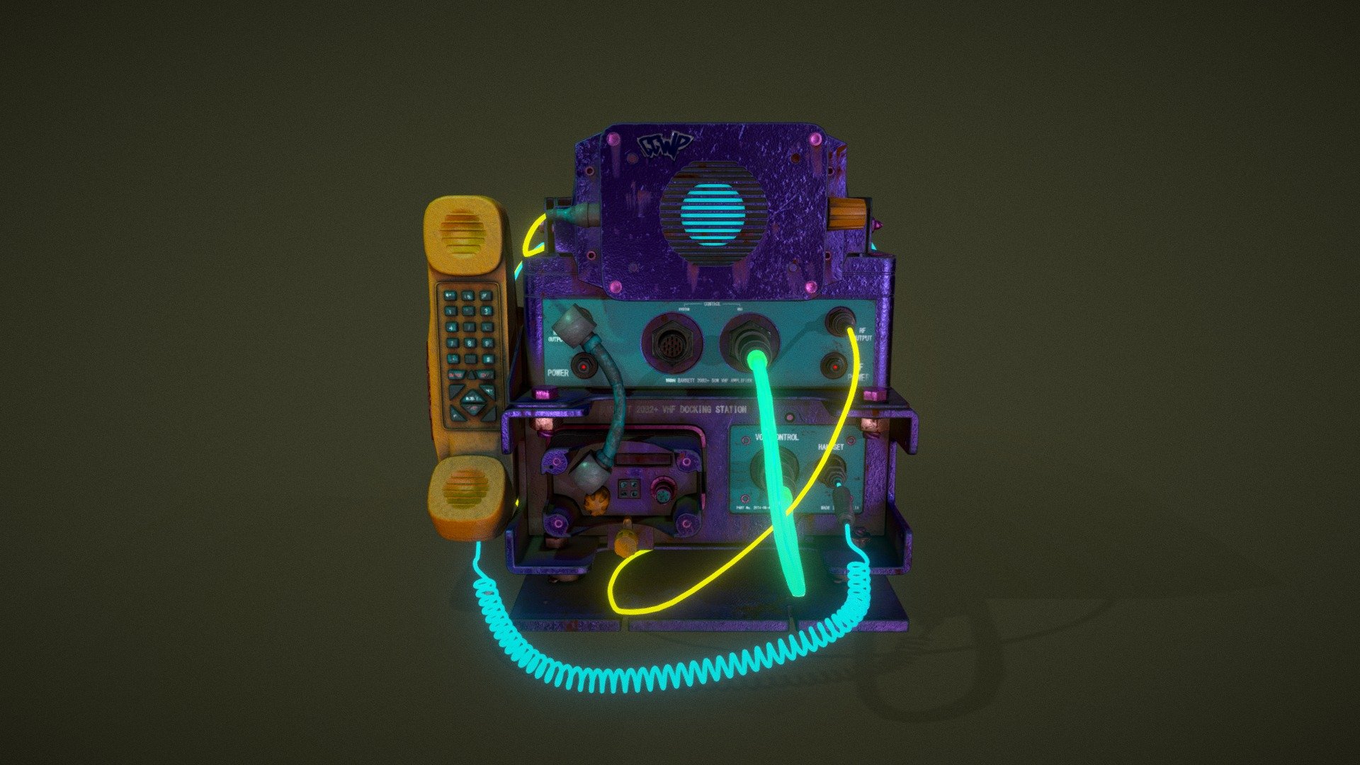 Cyberpunk Radiostation 3D - 3D model by Lucila Gonzalez (@lugonz20 ...