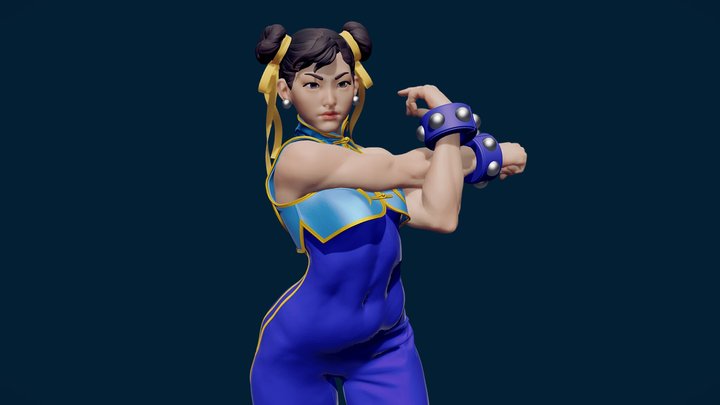 Chun-li 3D models - Sketchfab