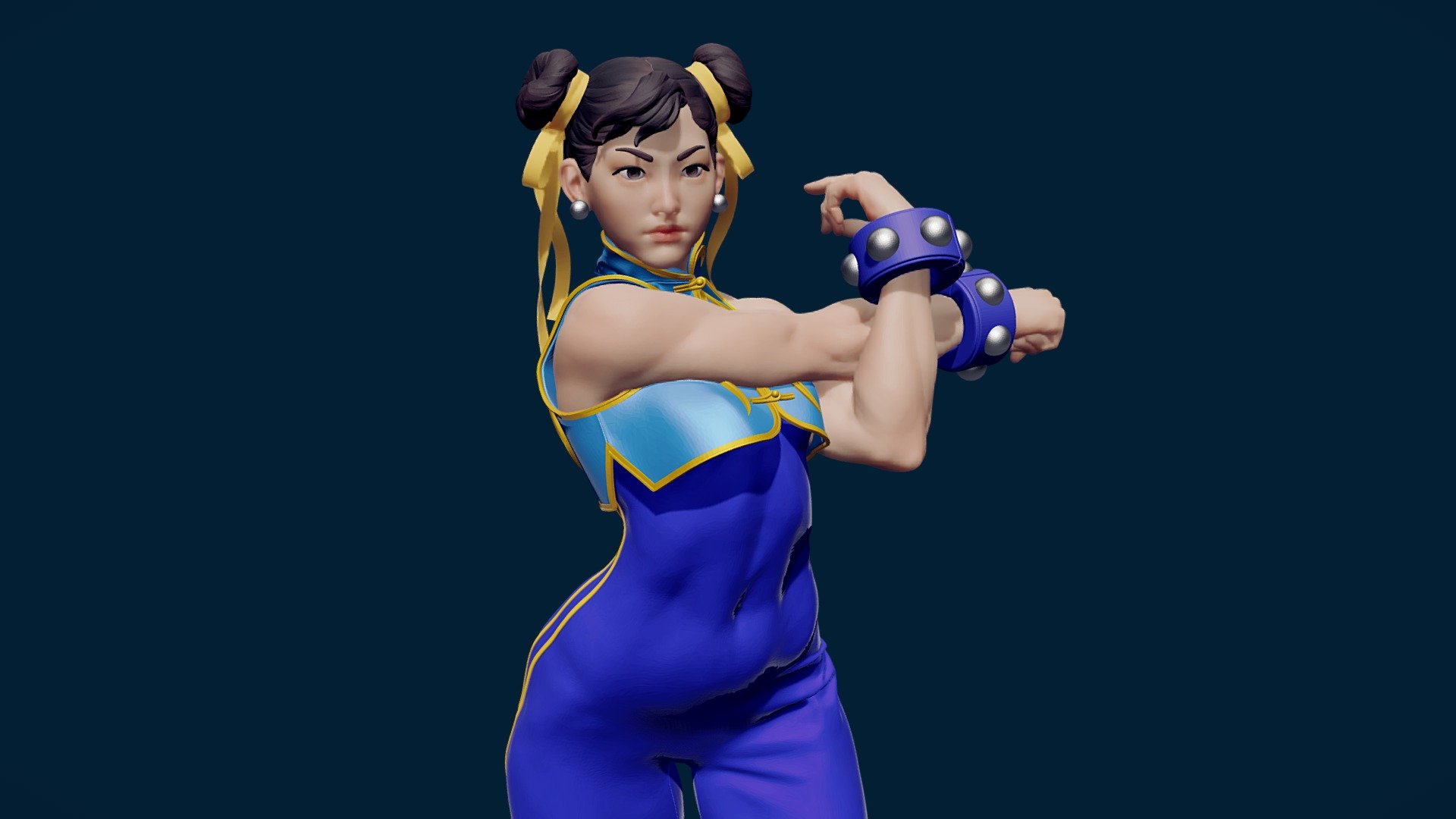 Chun-Li - Buy Royalty Free 3D model by Truneps [89c1349] - Sketchfab Store