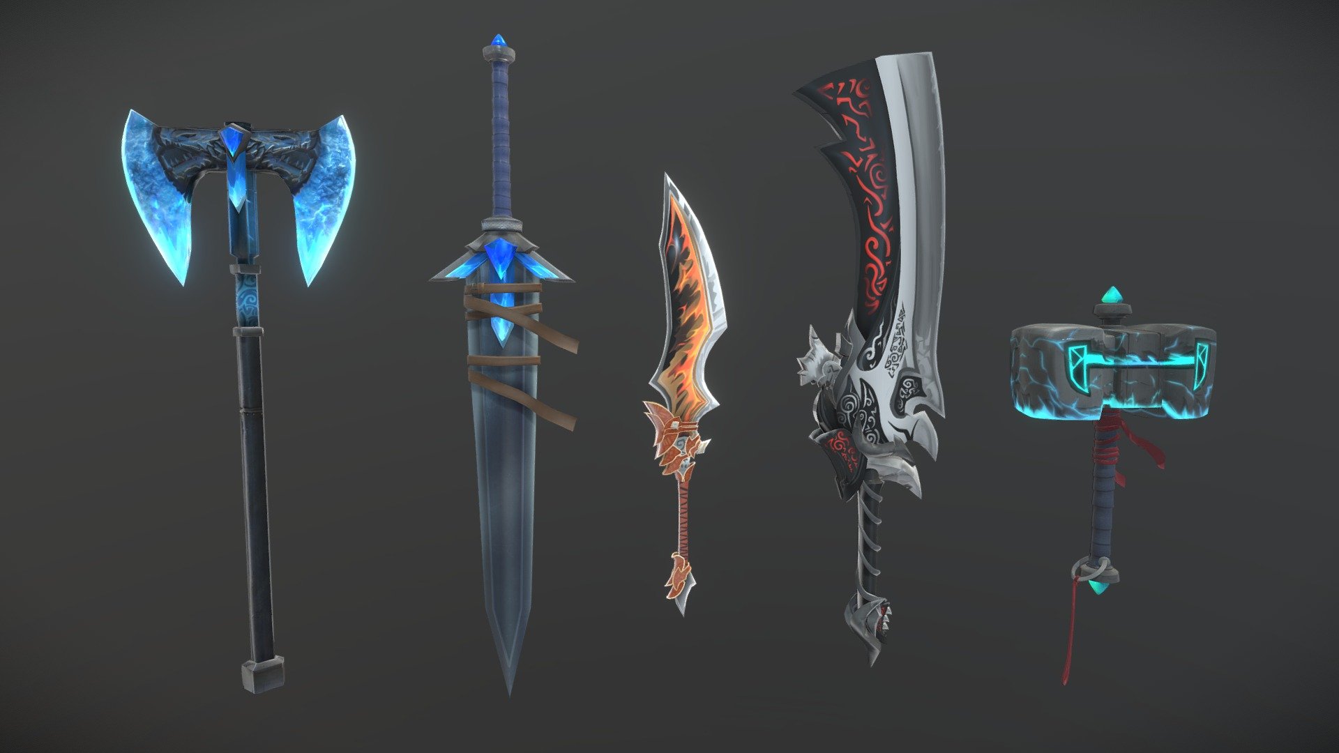 Artorian Fantasy Weapon Pack V1 - Buy Royalty Free 3D model by Artorian ...