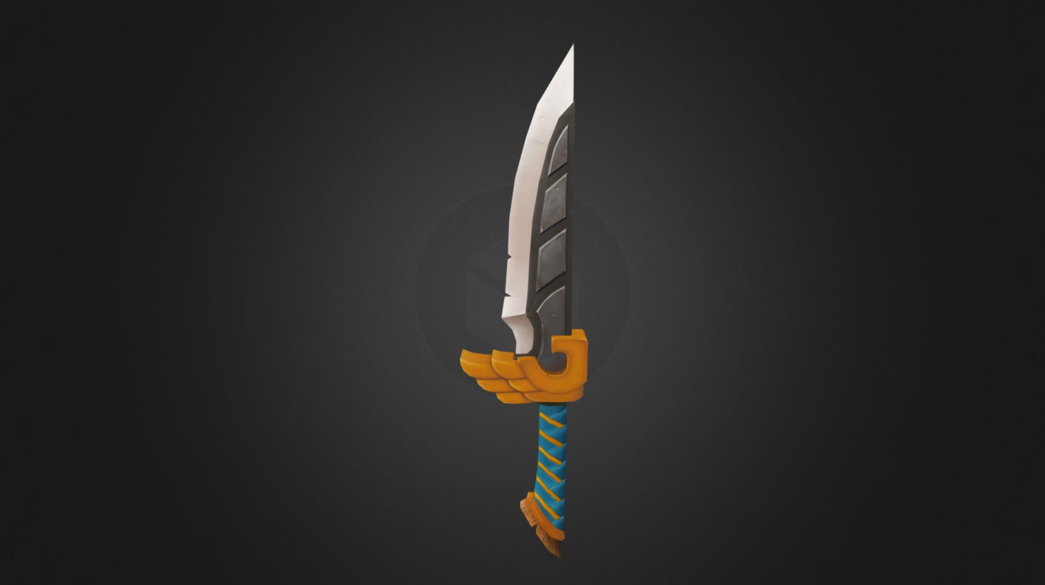 Low poly dagger 03 - 3D model by Angel Pérez Marcos (@angelosop ...