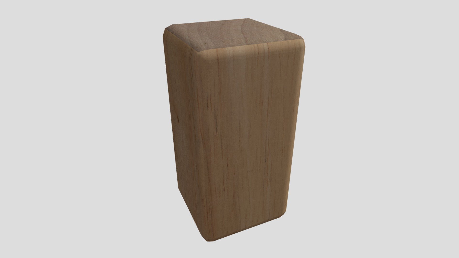 Wooden Block - 3D model by EdAndersen [89c5dc9] - Sketchfab