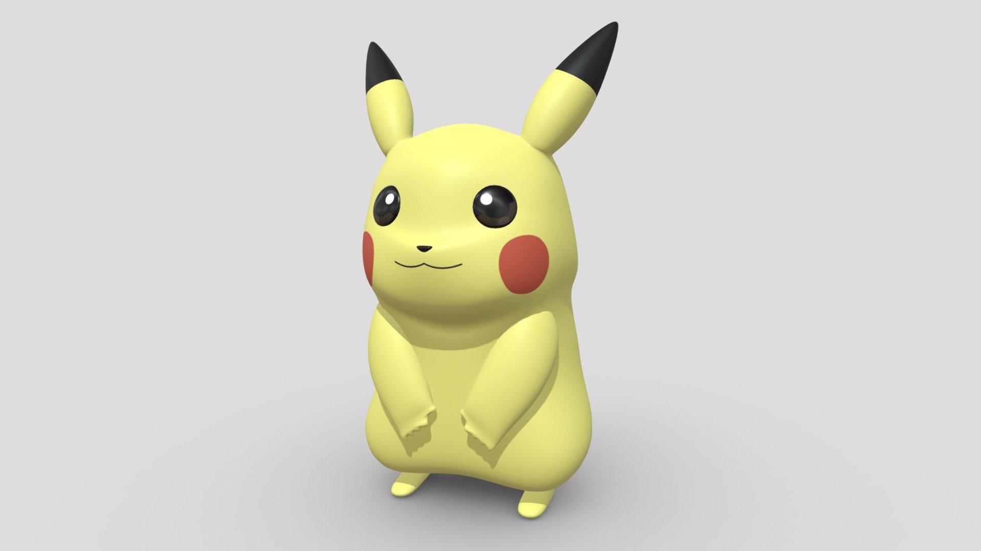 Pikachu - 3D model by HUSH 3DART (@HUSH3DART) [89c7a7c] - Sketchfab