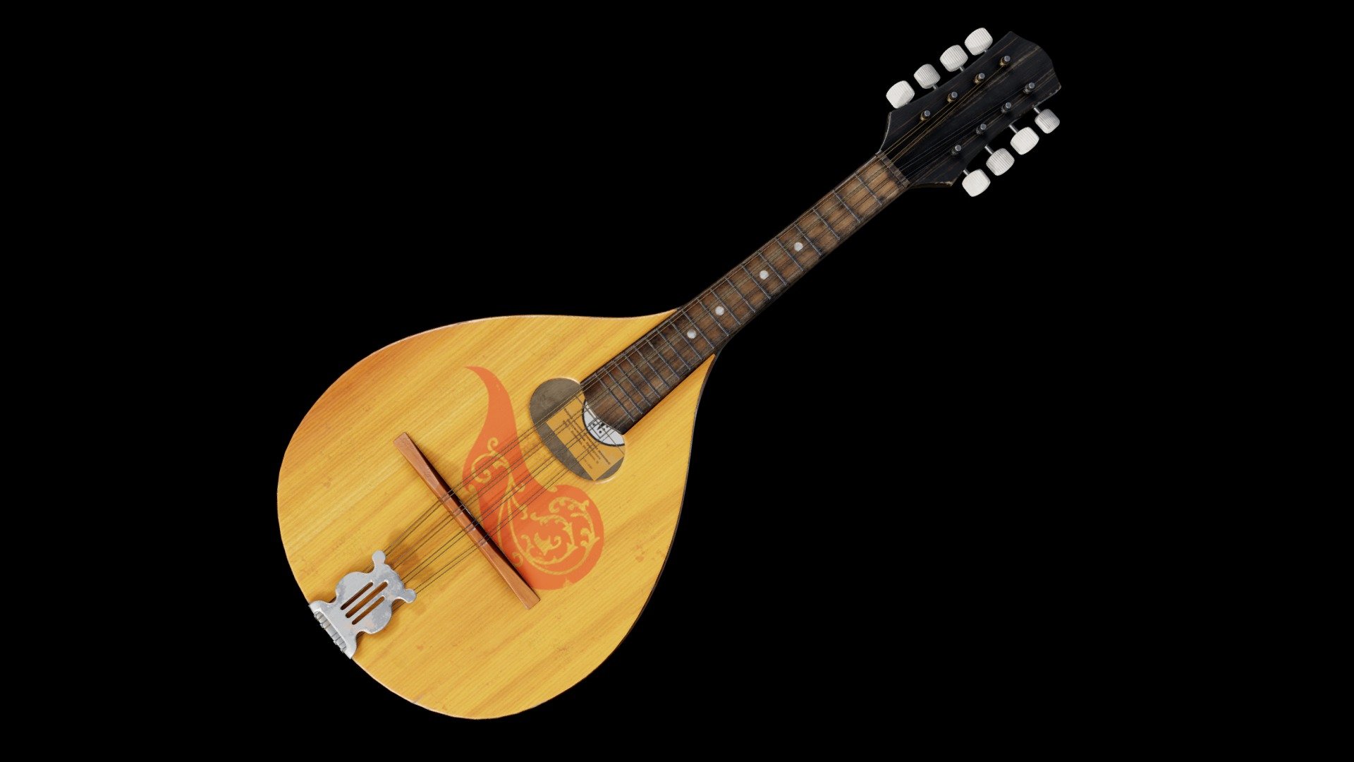 Mandolin - 3D model by wolkoed [89c7d7d] - Sketchfab