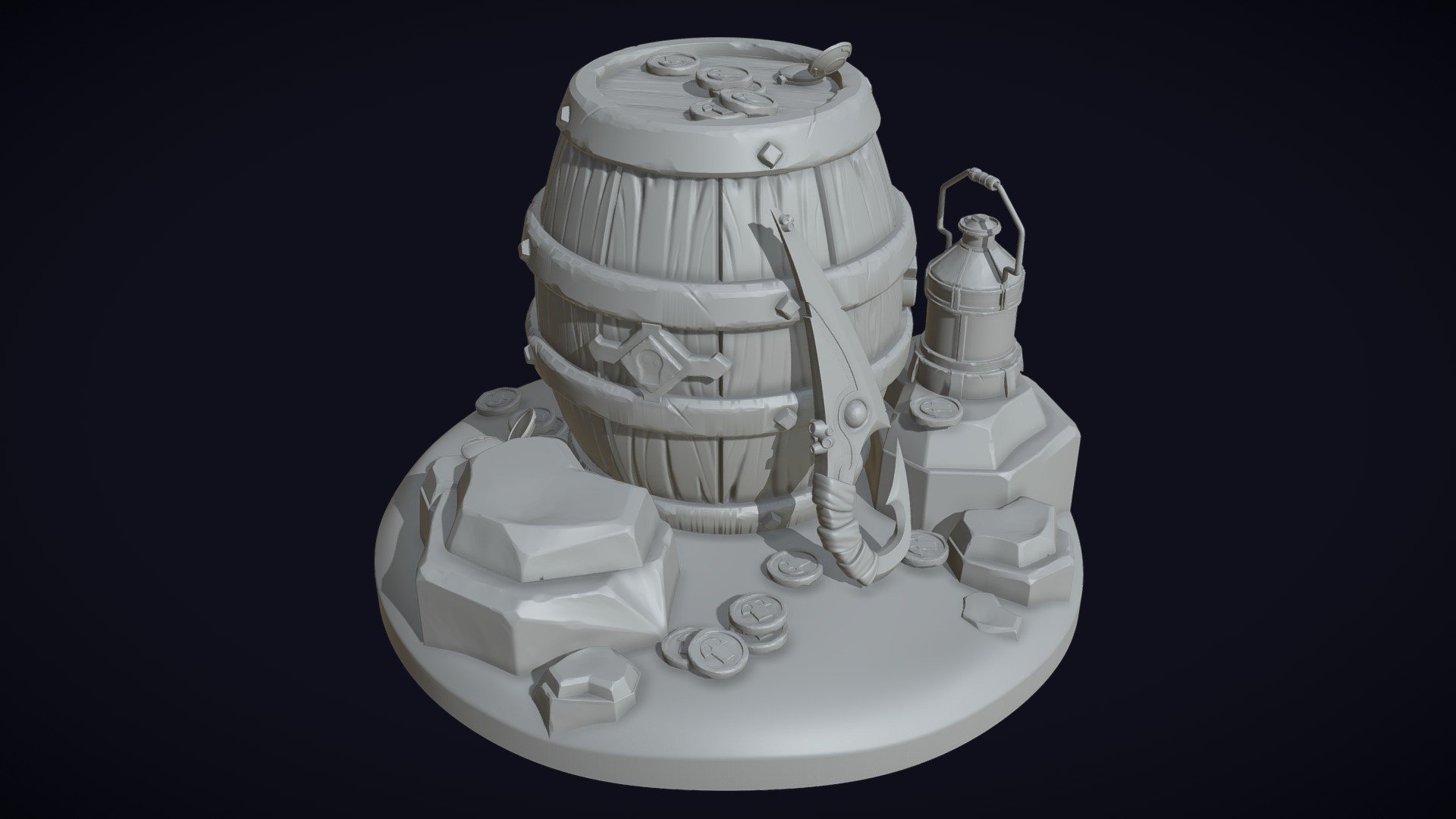 Pirate's Escape - Sculpting - 3D model by Malou De Paepe (@malou.de ...