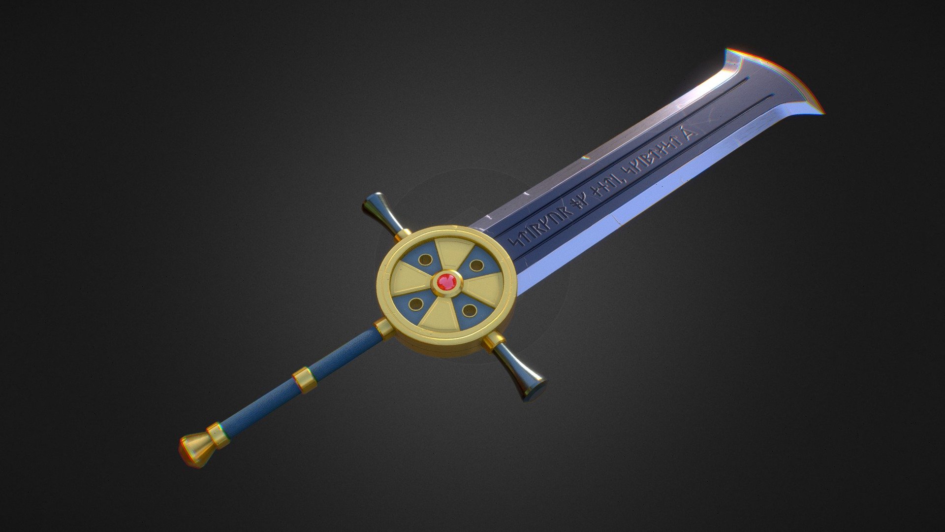 Rune Blade (FF7 type) - Download Free 3D model by George Bateup ...