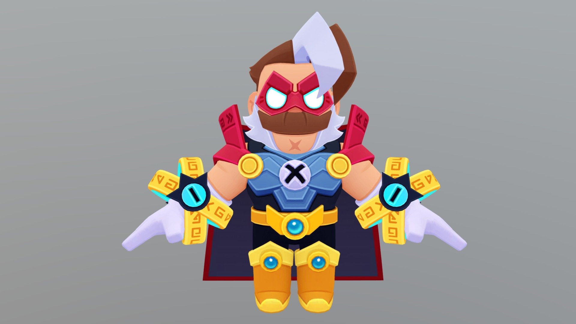 Spectaculor Sam Brawl Stars 3d Model - Download Free 3D model by Jogan ...